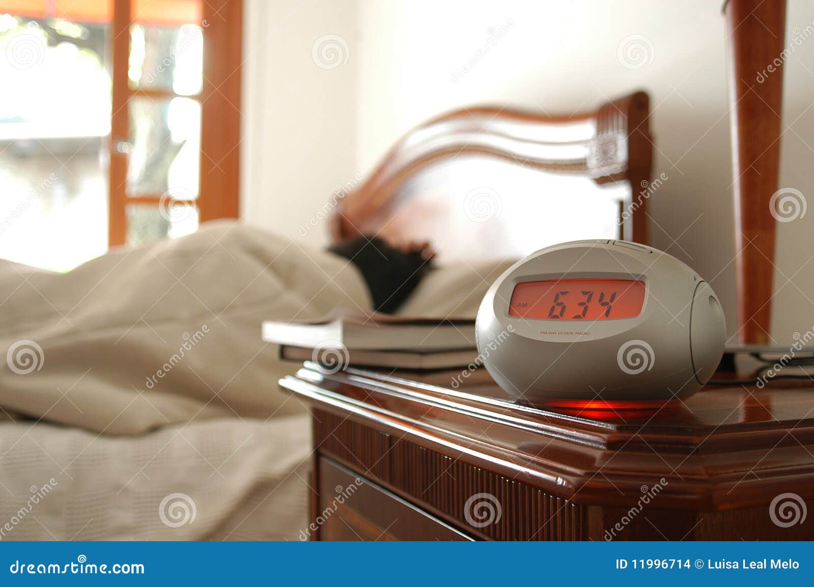 Oversleeping stock photo. Image of clock, person, buzzer - 11996714