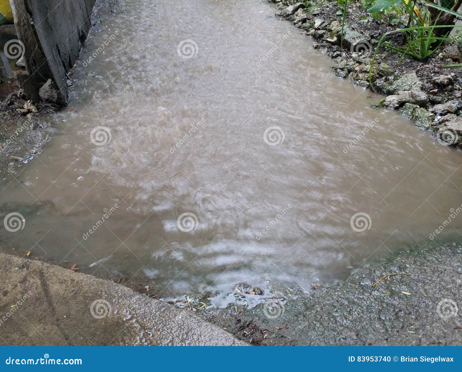 Overstroming stock foto. Image of overstroming, bergaf - 83953740