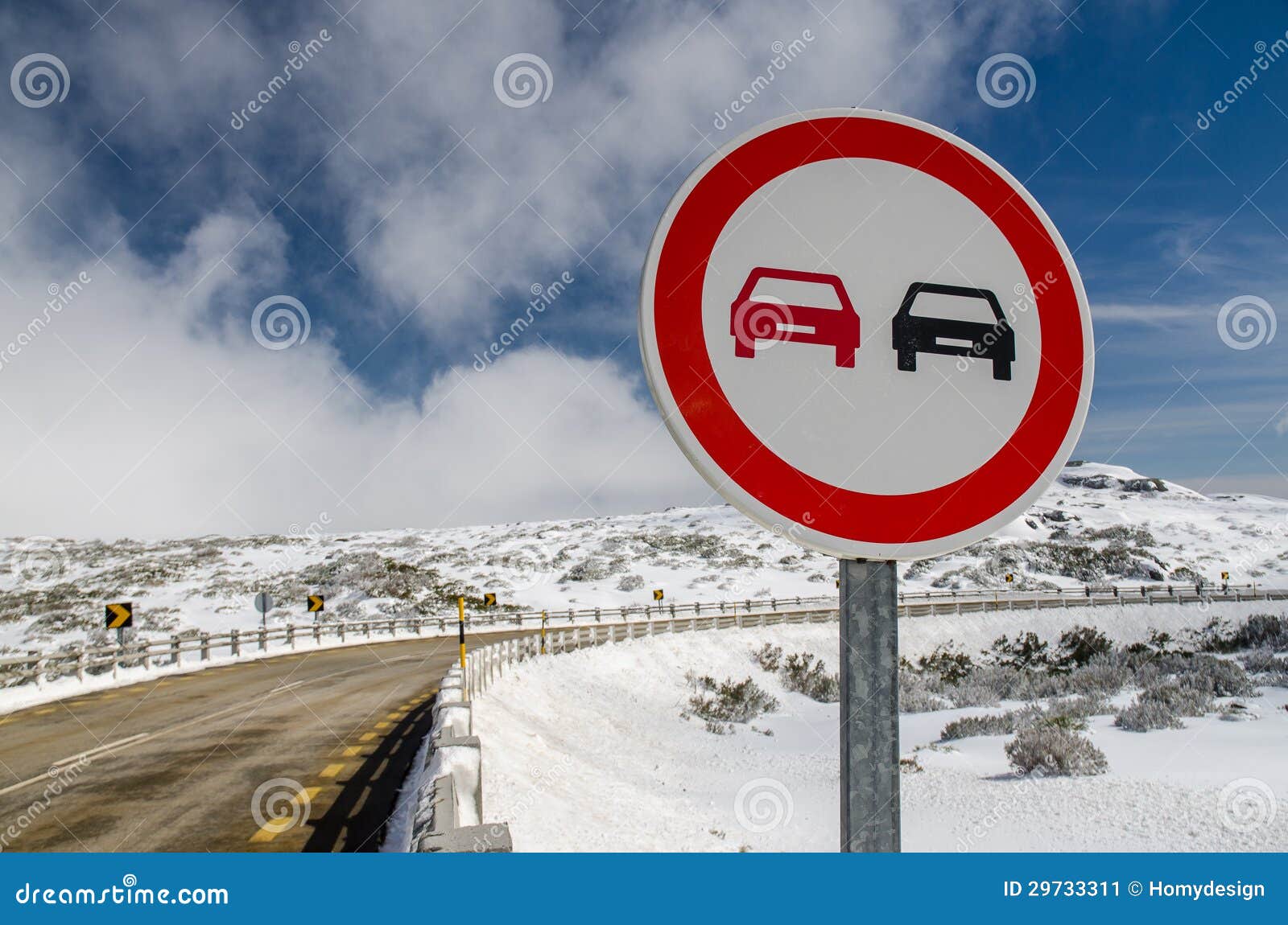 Overtake Forbidden Sign stock image. Image of street - 29733311