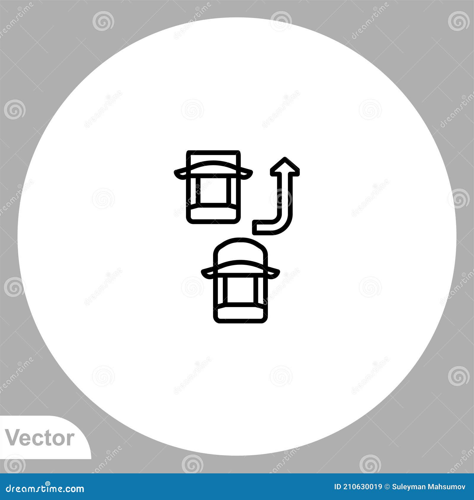 Overtake Vector Icon Sign Symbol Stock Illustration - Illustration of ...