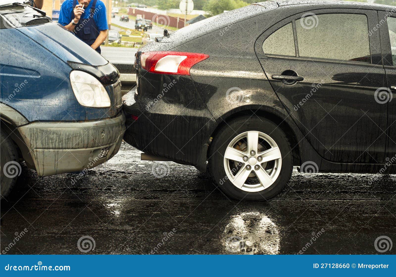 Overtaked stock photo. Image of black, accident, impact - 27128660