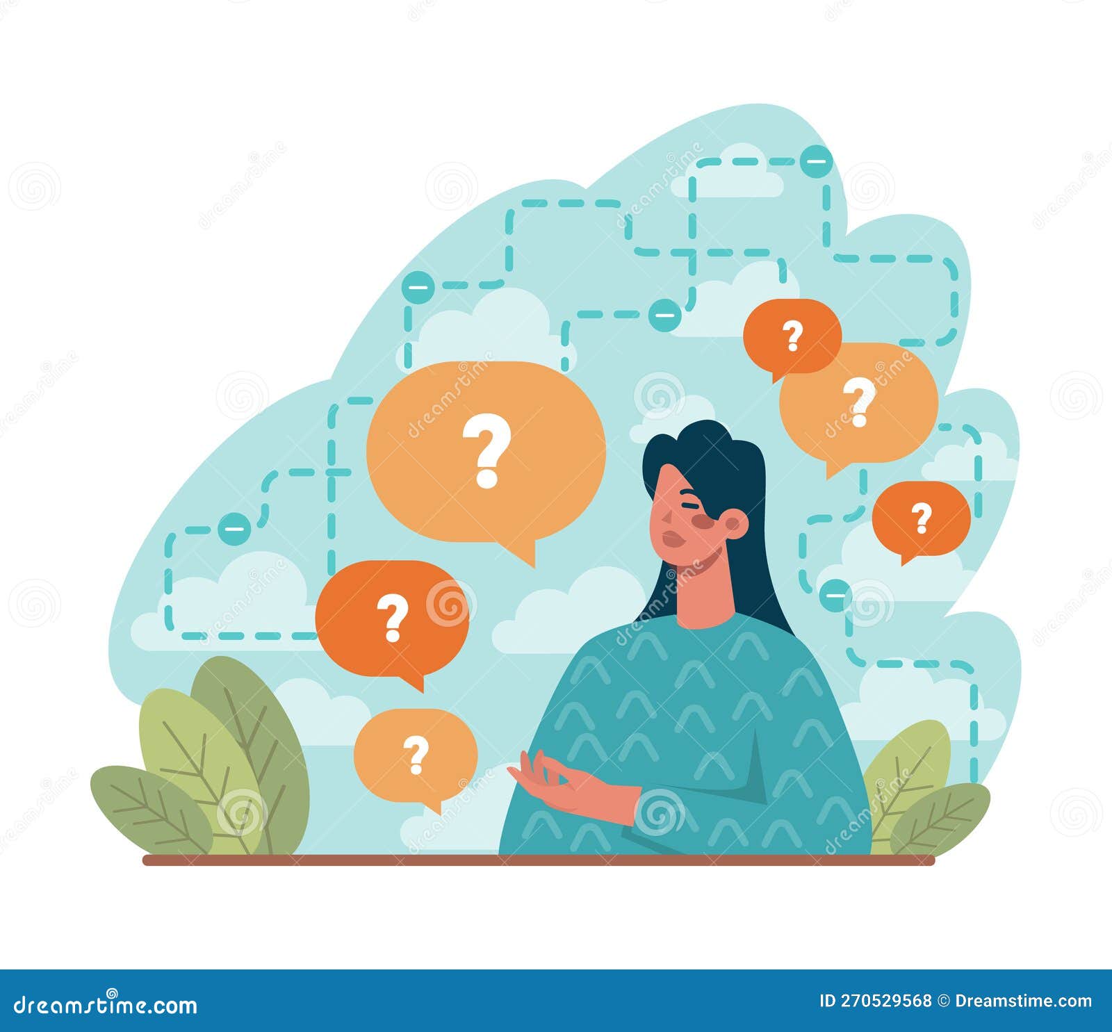 Overthinking, Too Much Worried, Stress Or Anxiety, Self Doubt, Fear Or ...