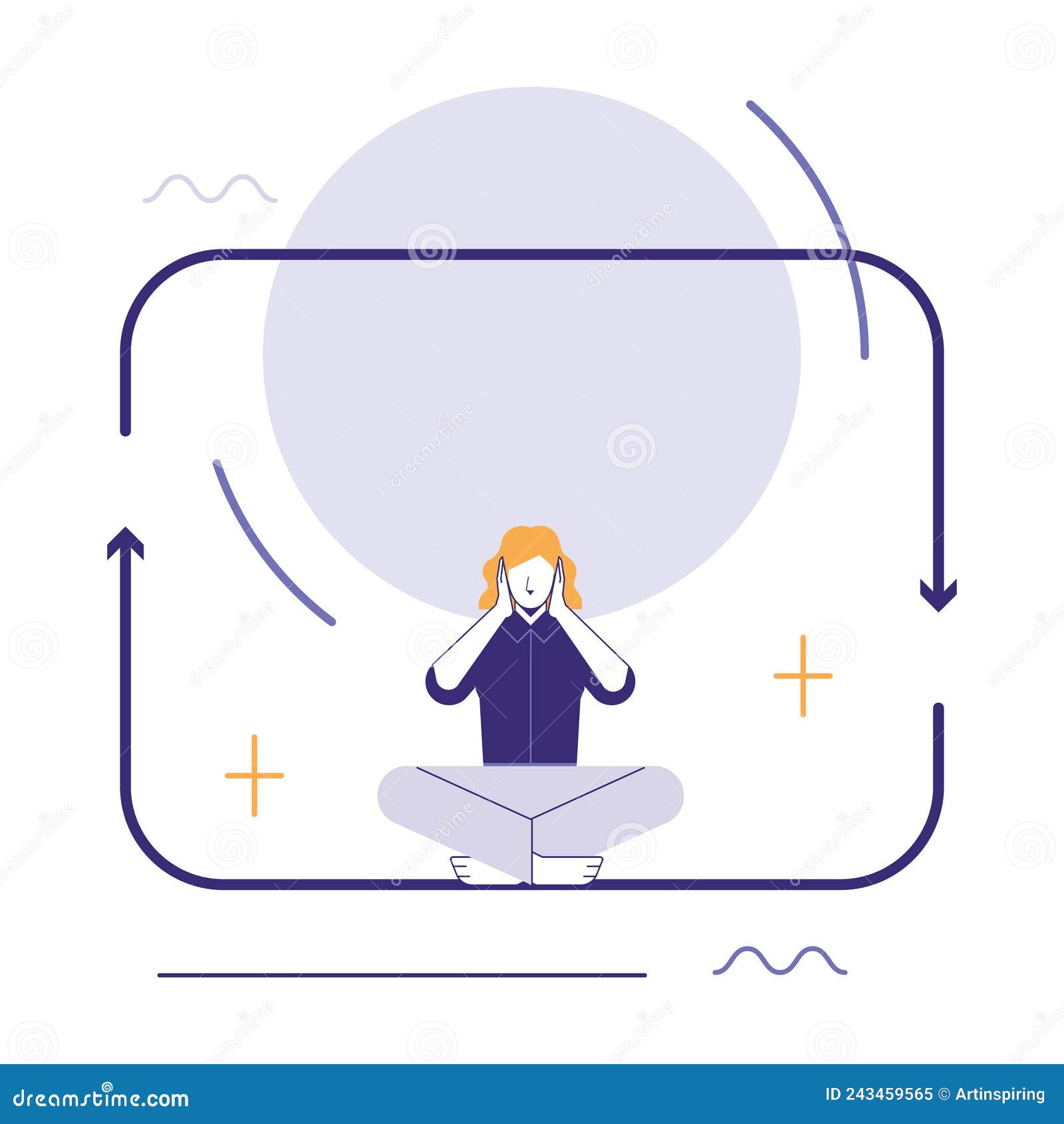 Overthinking. Anxiety and Stress Caused by Thinking Too Much Stock ...
