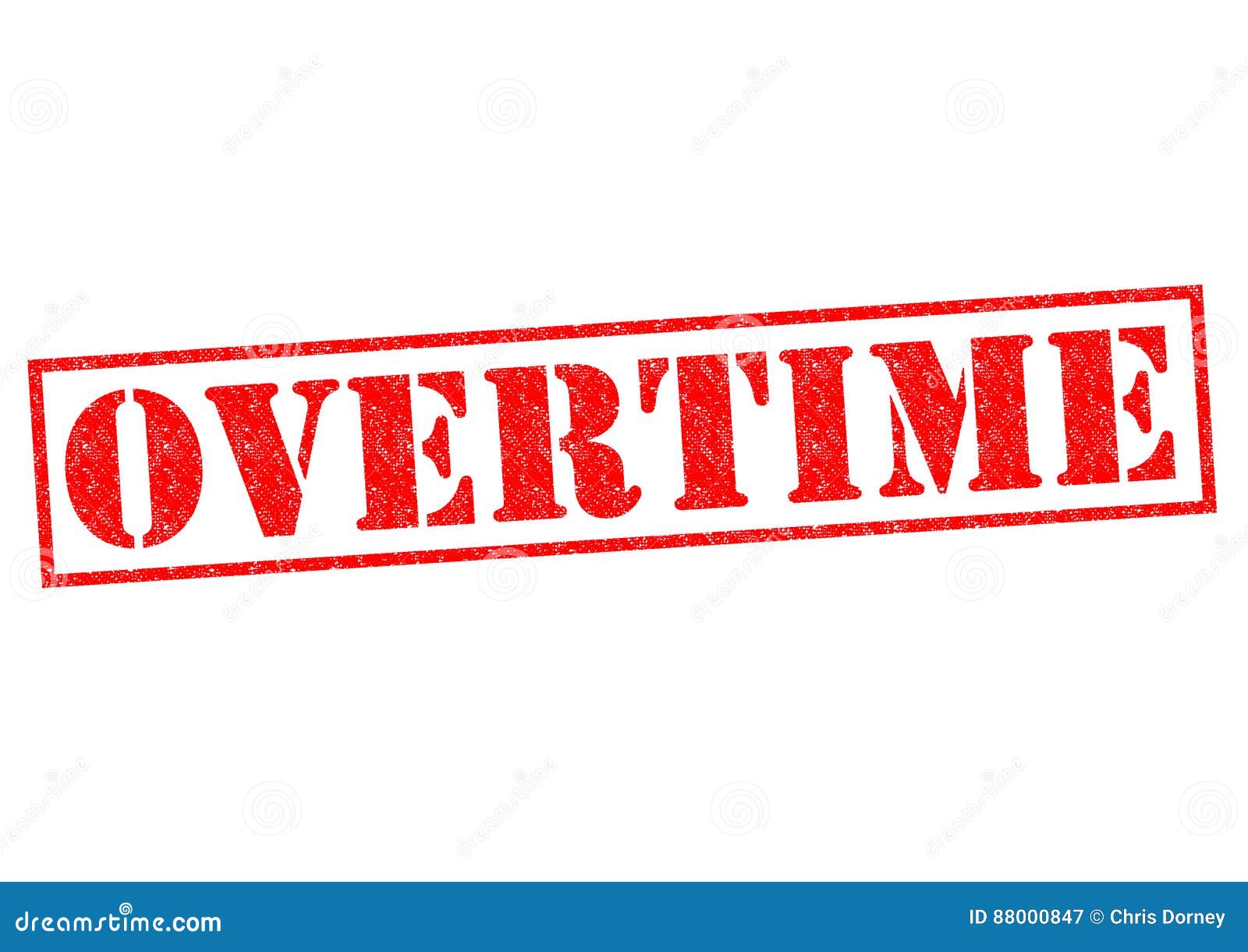 Overtime stock de ilustración. Ilustración de sello, sueldo - 88000847