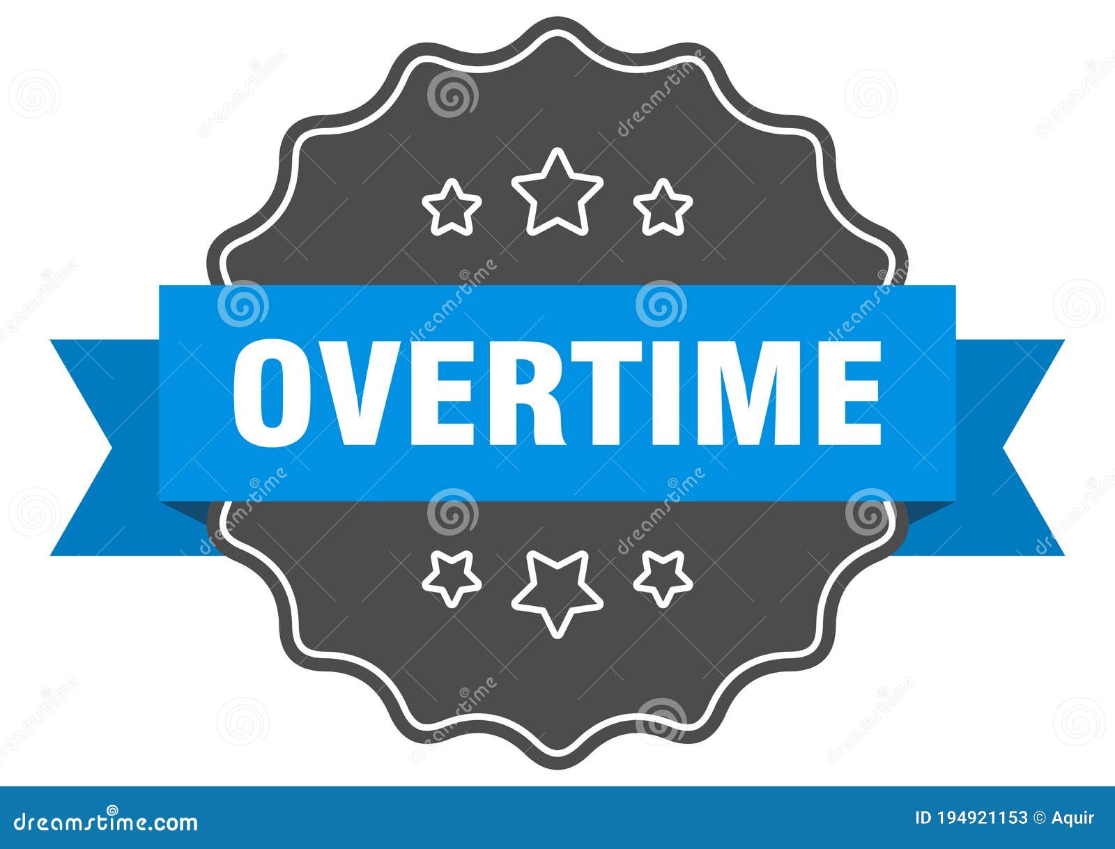 Overtime Label. Overtime Isolated Seal. Sticker. Sign Stock Vector ...