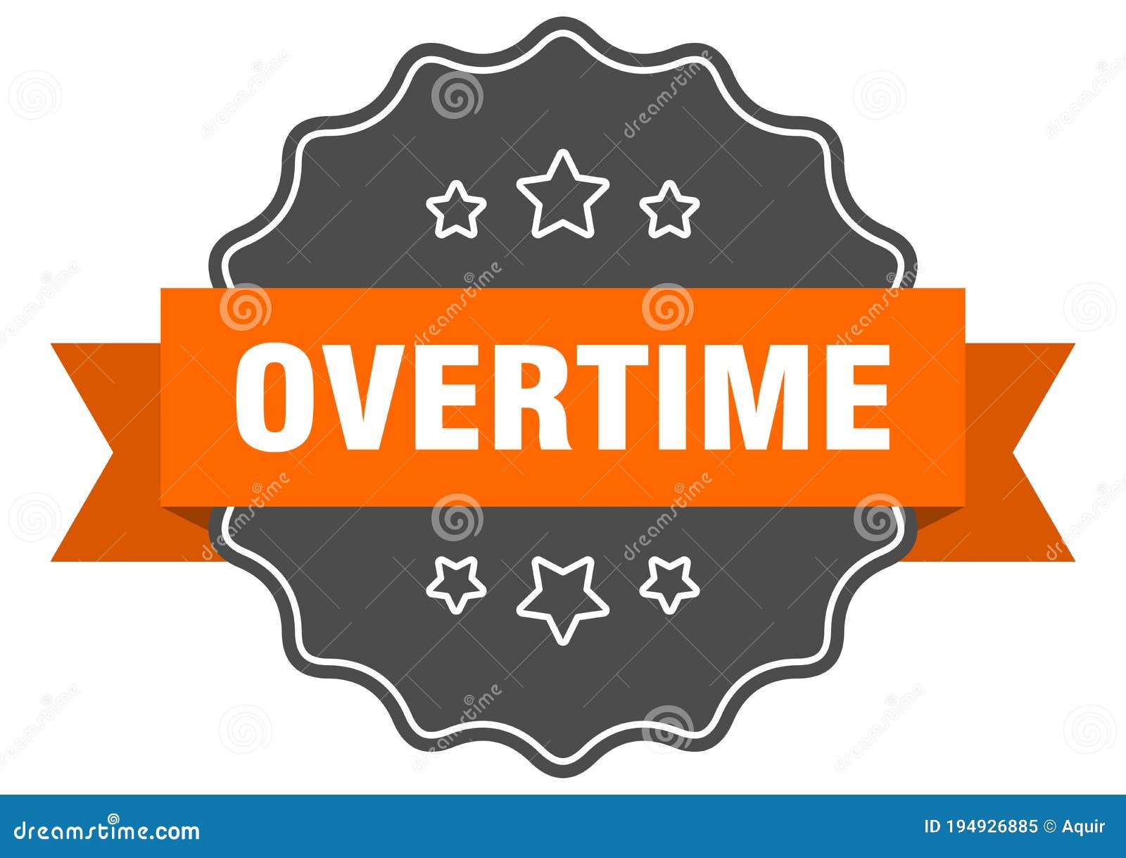 Overtime Label. Overtime Isolated Seal. Sticker. Sign Stock Vector ...