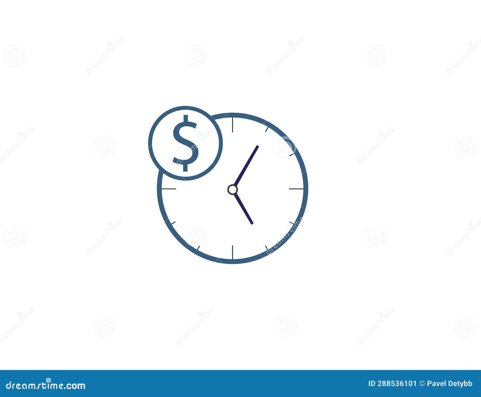 Overtime, Money, Working Icon. Vector Illustration. Stock Illustration ...