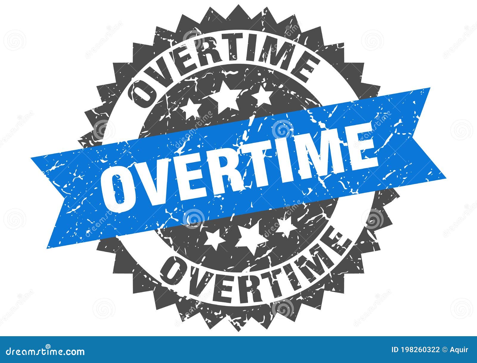 Overtime Stamp. Overtime Grunge Round Sign Stock Vector - Illustration ...