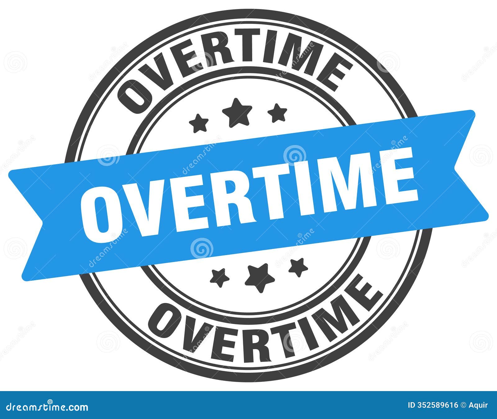 Overtime Stamp. Overtime Label on Transparent Background. Round Sign ...