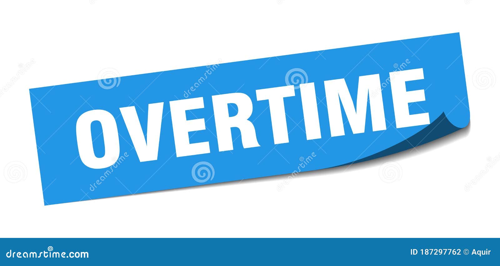 Overtime Sticker. Overtime Square Isolated Sign Stock Vector ...