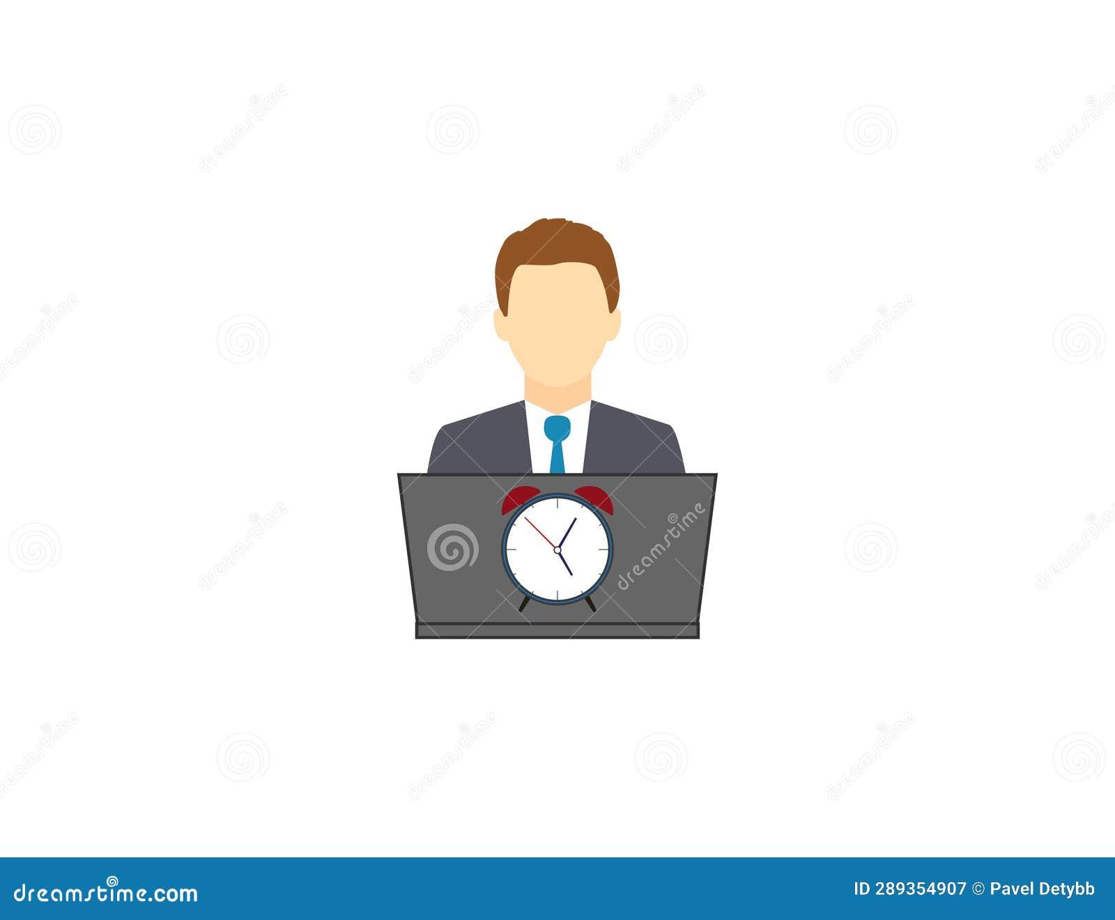 Overtime Working Icon. Vector Illustration. Stock Illustration ...