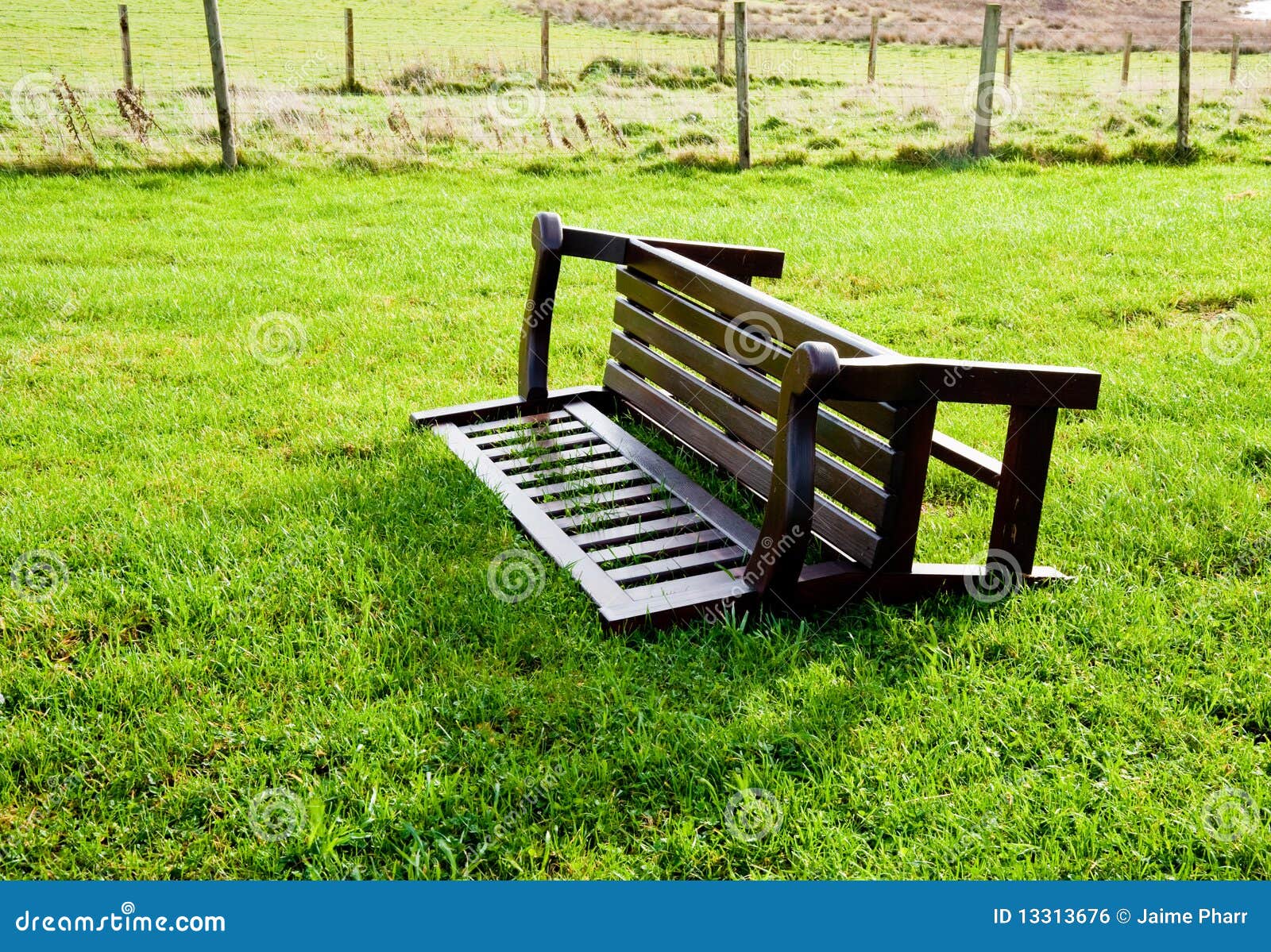 Overturned bench stock photo. Image of outdoors, seat - 13313676