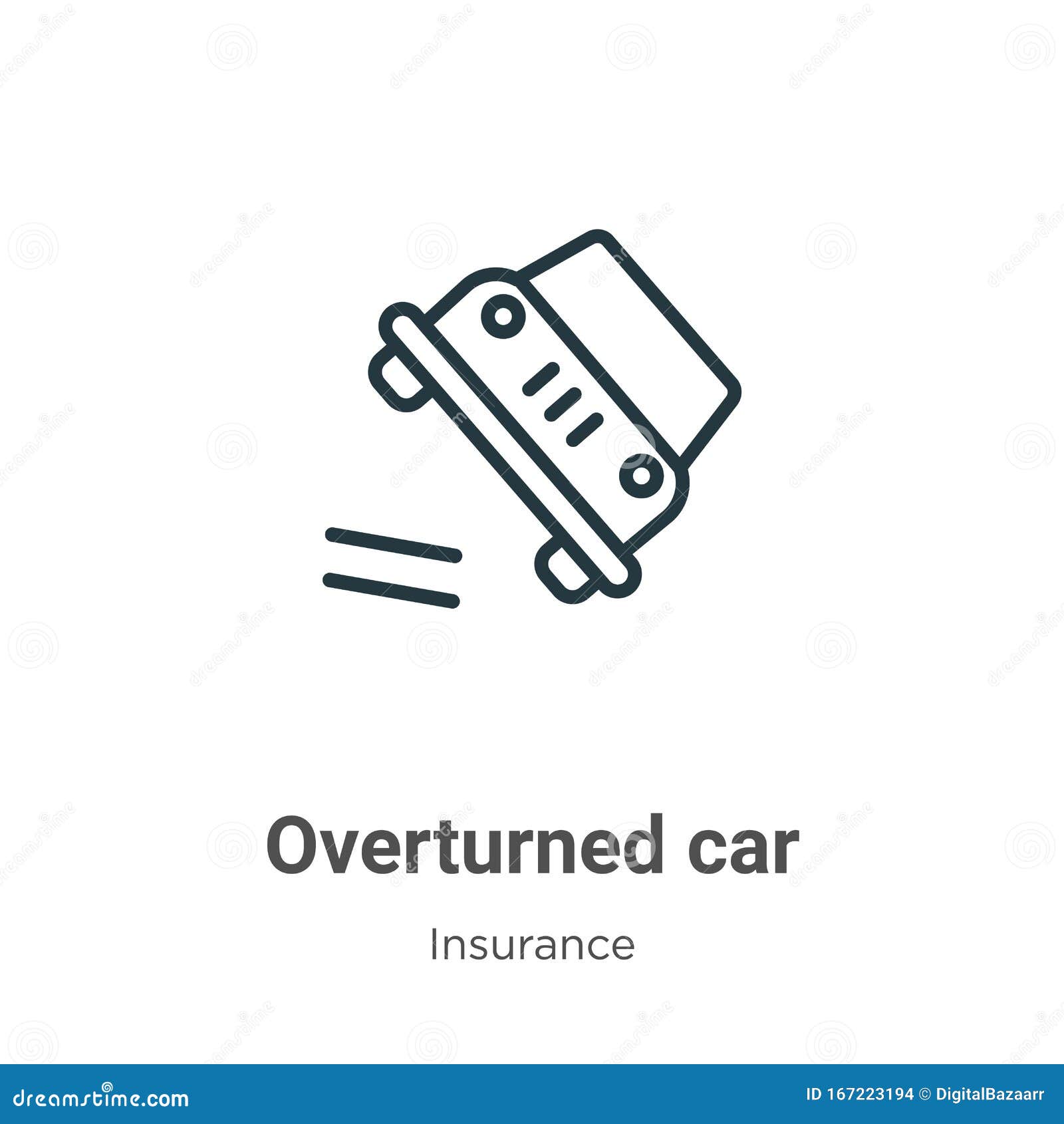 Overturned Car On Fire. Damaged Auto Burning After Accident Or ...