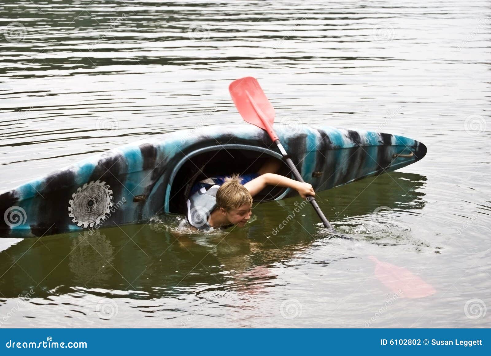 Overturned Kayak stock photo. Image of sport, jacket, abstract - 6102802