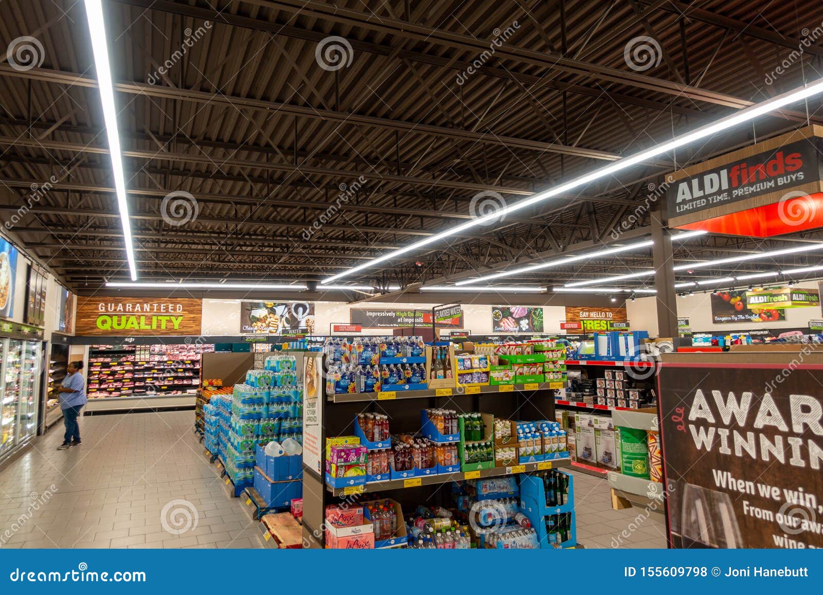 An Overview of an Aldi Store Editorial Stock Photo - Image of consumer ...