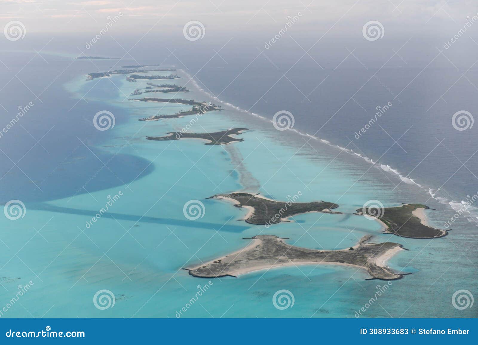 Overview at Ari Atolls in the Maldives Stock Image - Image of overview ...