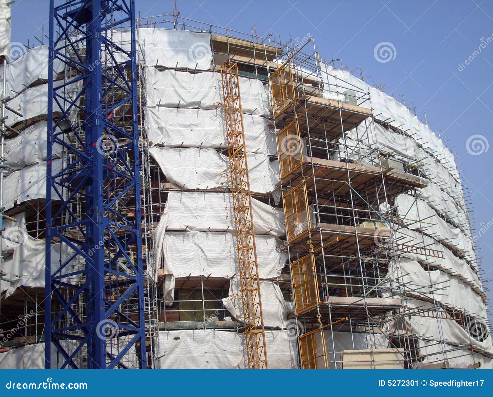 Overview of building site stock image. Image of structure - 5272301