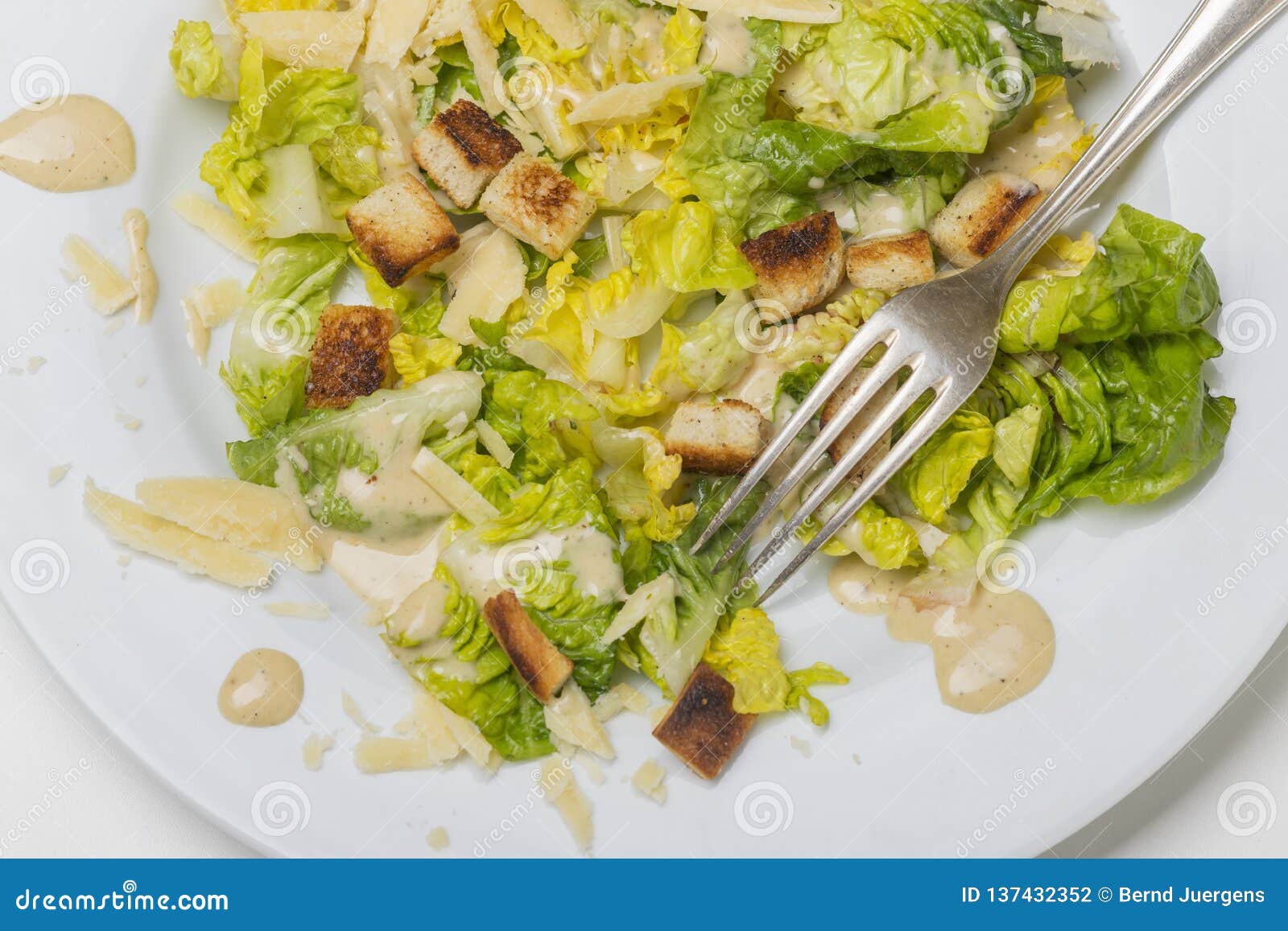 Overview of a cesar salad stock photo. Image of caesar - 137432352