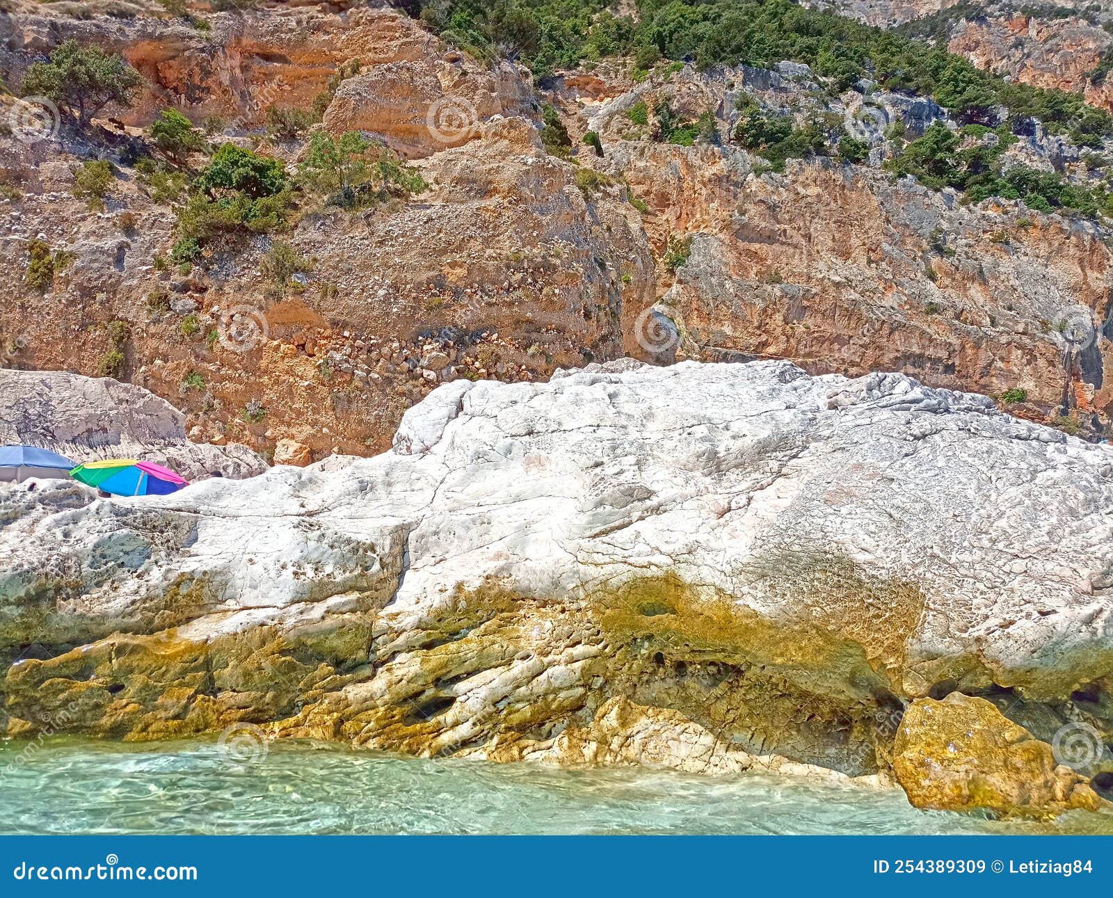 Cliffs of the Gulf of Orosei in Sardinia Stock Image - Image of view ...