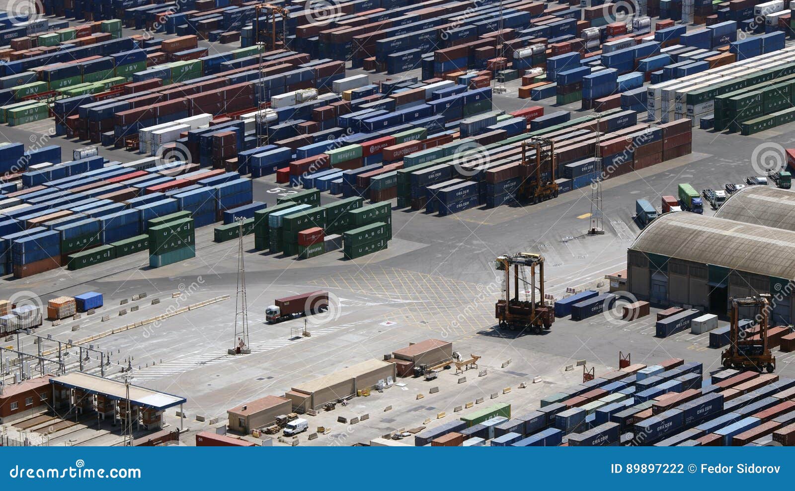 Overview of a Container Storage Facility Editorial Photography - Image ...