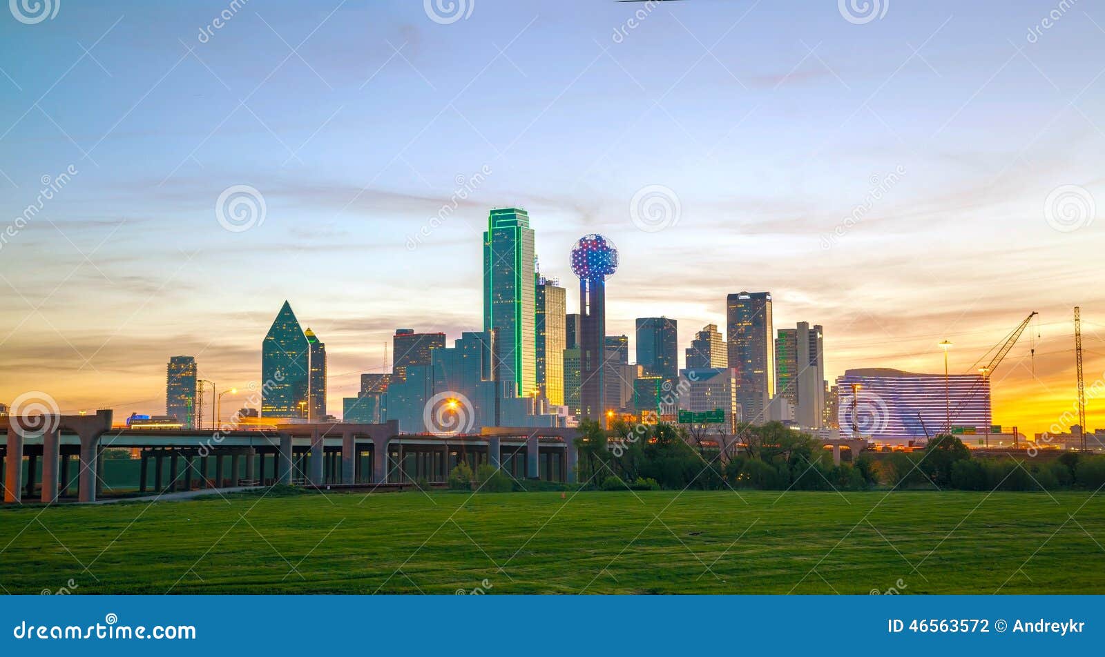 Overview of Downtown Dallas Stock Photo - Image of downtown, landscape ...