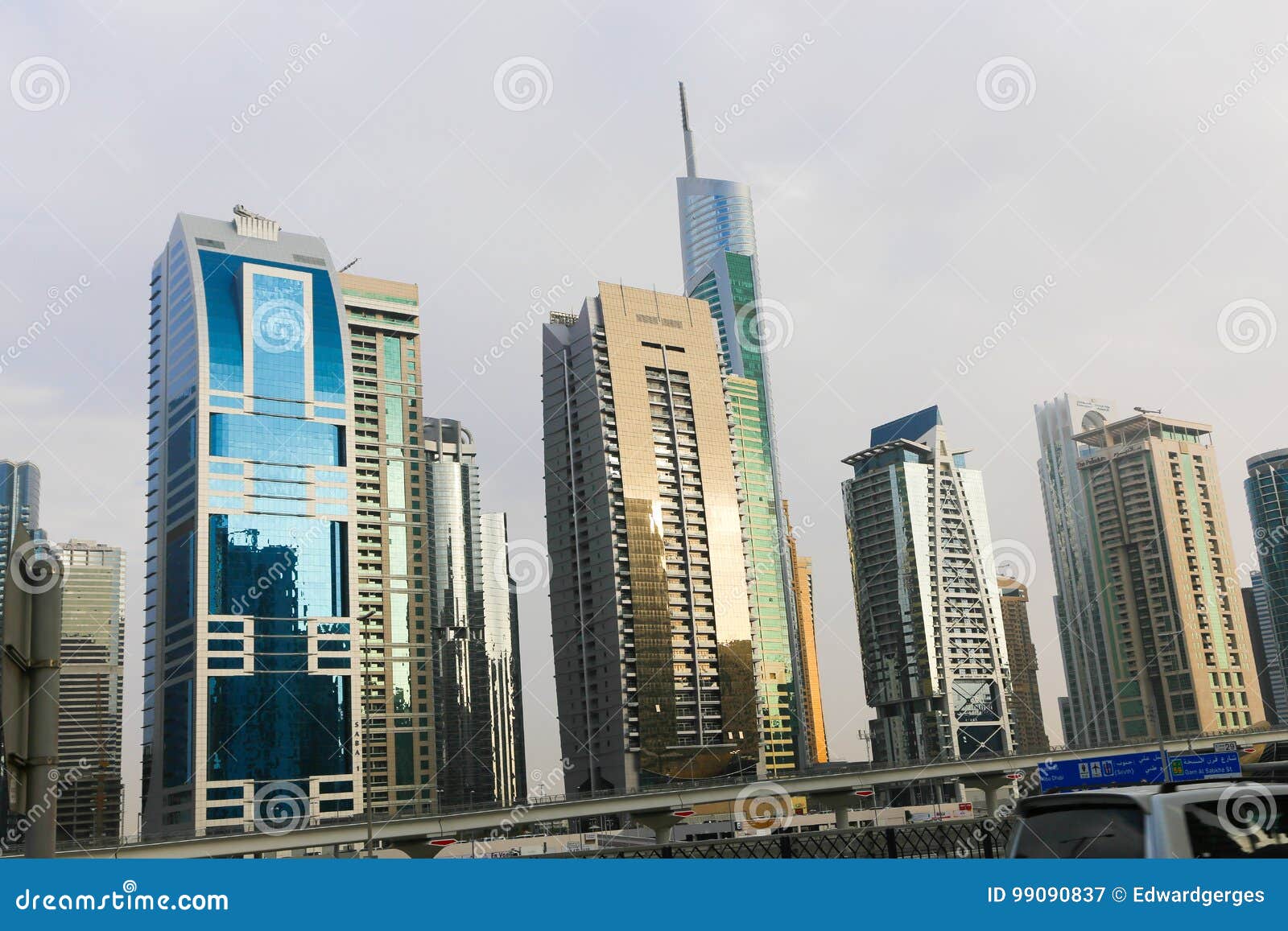 Overview of the Dubai editorial photography. Image of city - 99090837