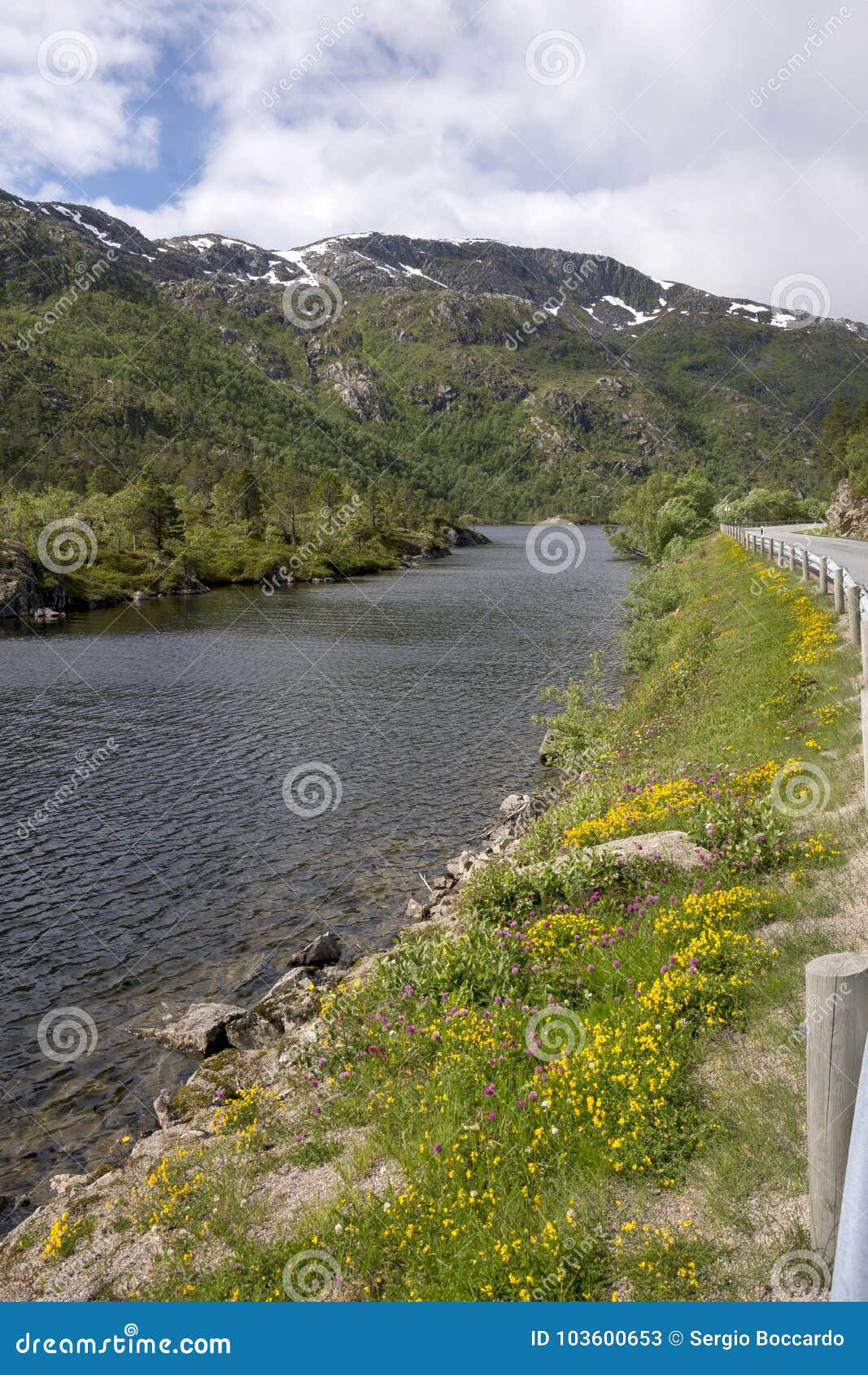 Overview in Eggun in Norway Stock Image - Image of lofoten, landscape ...