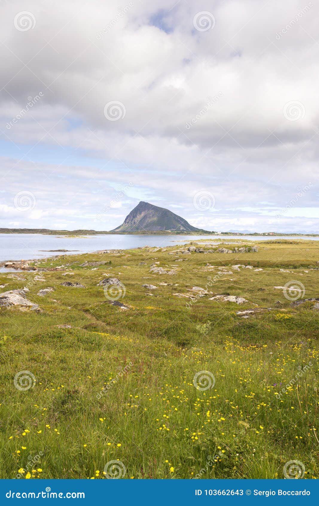 Overview in Eggun in Norway Stock Image - Image of lofoten, norway ...