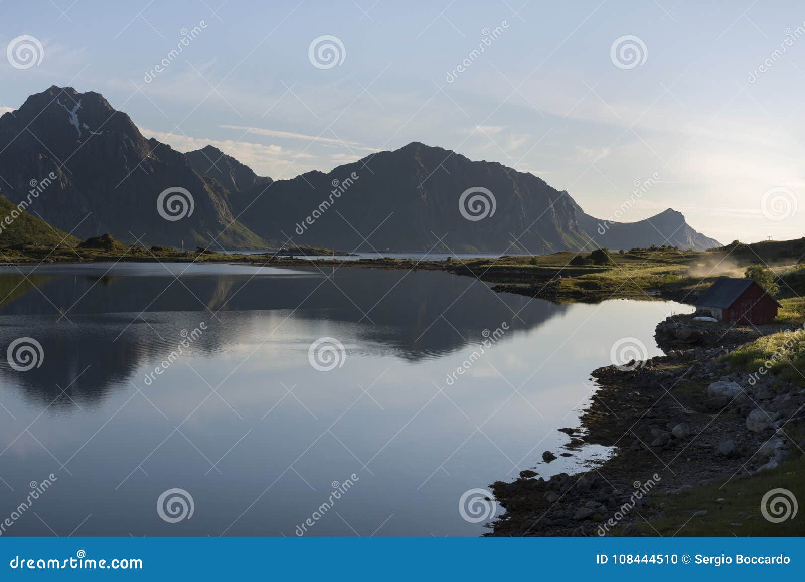 Overview in Eggun in Norway Stock Photo - Image of ocean, clouds: 108444510