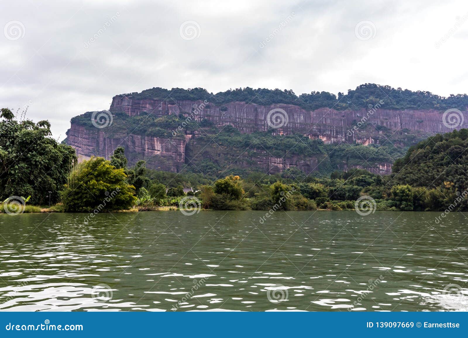 Overview of the Famous Mount Danxia, China Stock Image - Image of ...