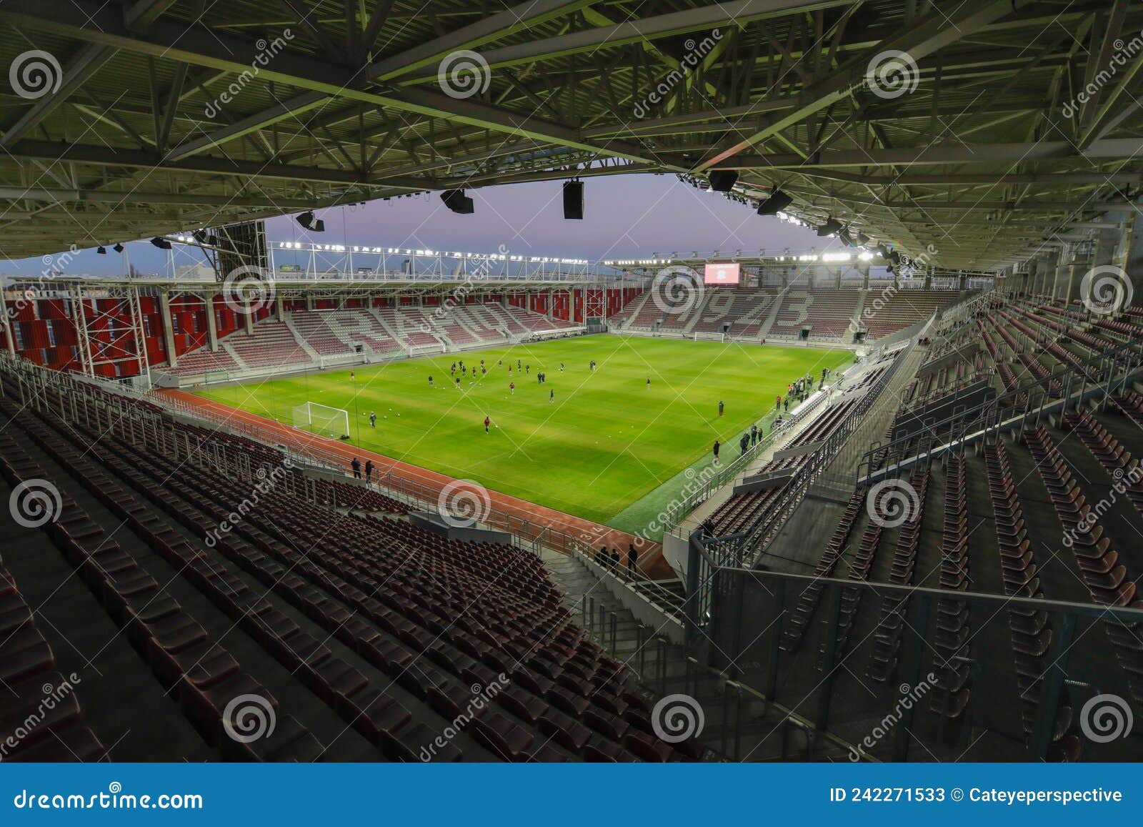 Overview of the Giulesti Stadium in Bucharest Editorial Stock Photo ...