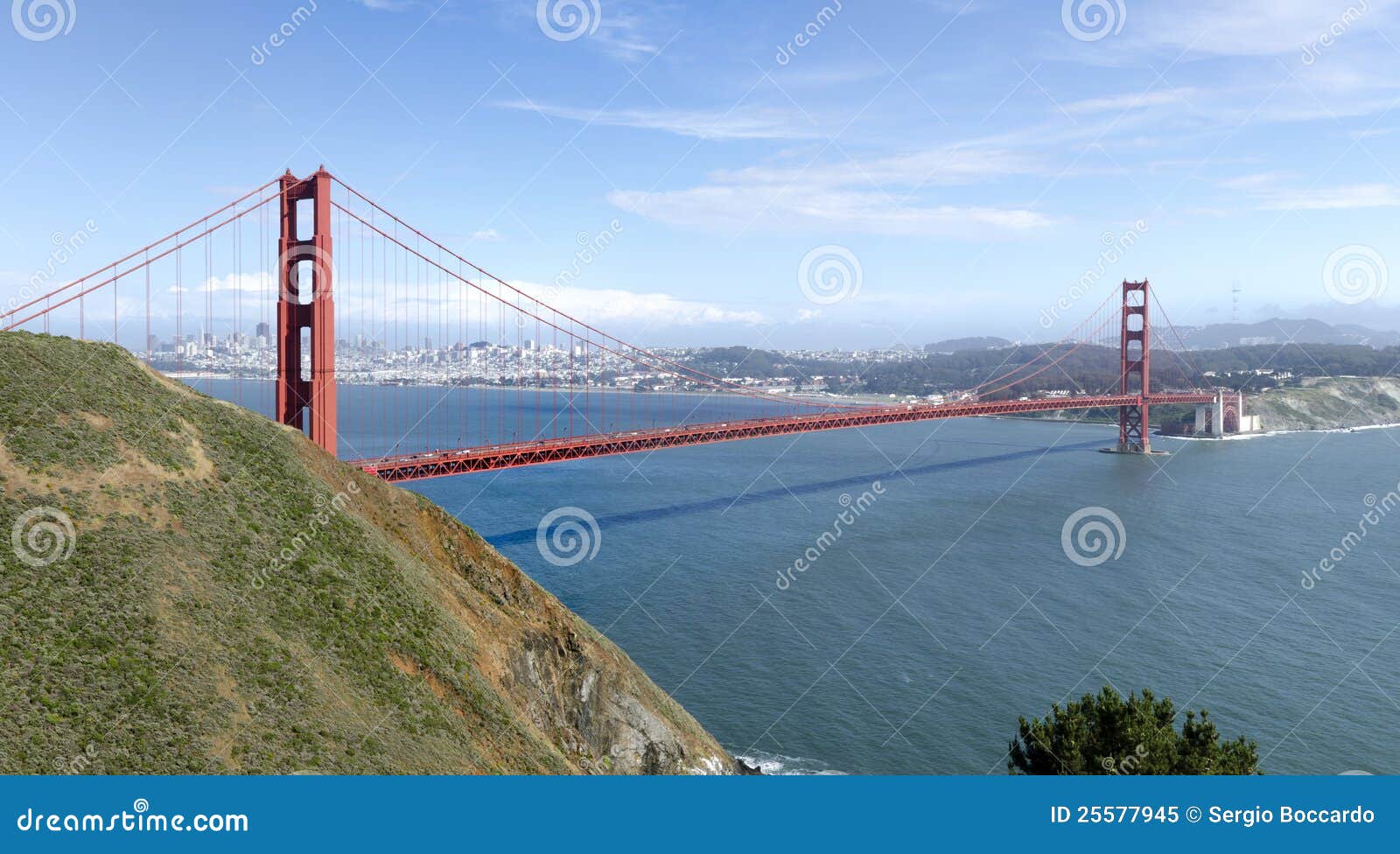 Overview of the Golden Gate Stock Image - Image of carpentry, panoramic ...