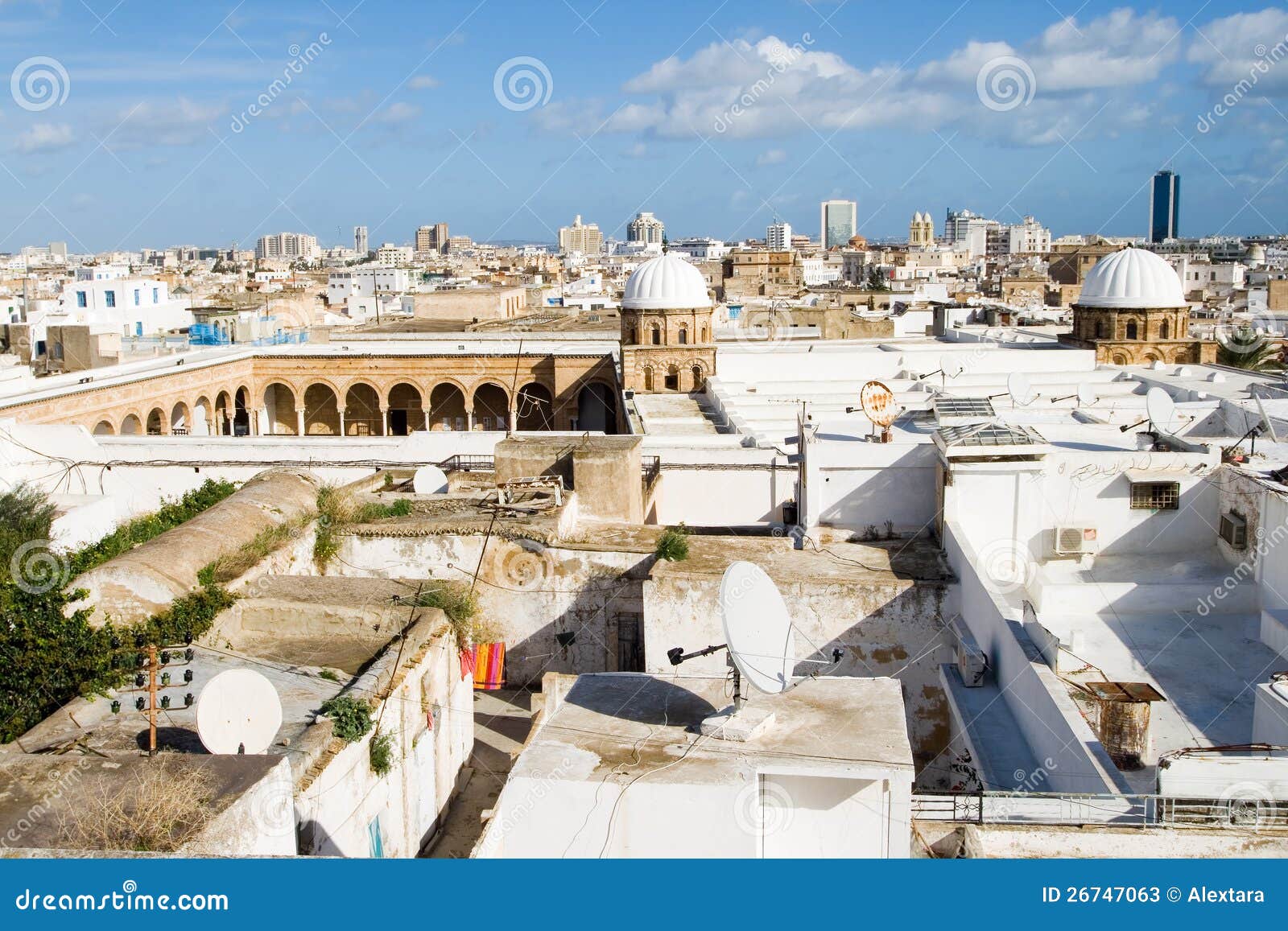 Overview of Great Mosque of Al-Zaytuna in Tunis Stock Image - Image of ...