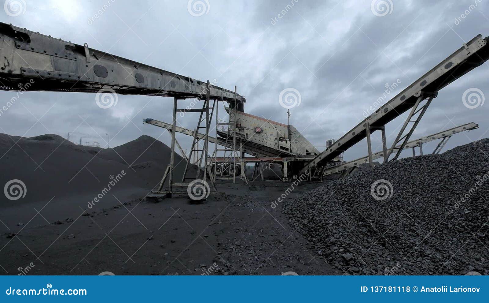 An Overview of Huge Coal Producing Machine at the Coal Mine Stock ...