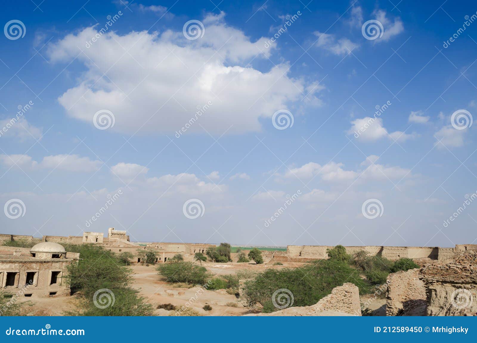 Overview of Interior of Derawar Fort in Pakistan Stock Photo - Image of ...