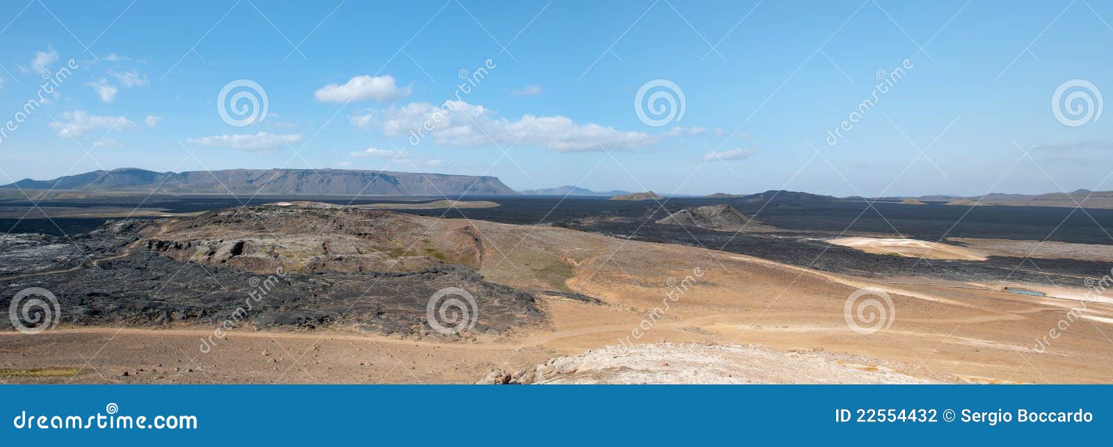 Overview of the Krafla Volcano Stock Photo - Image of environment ...