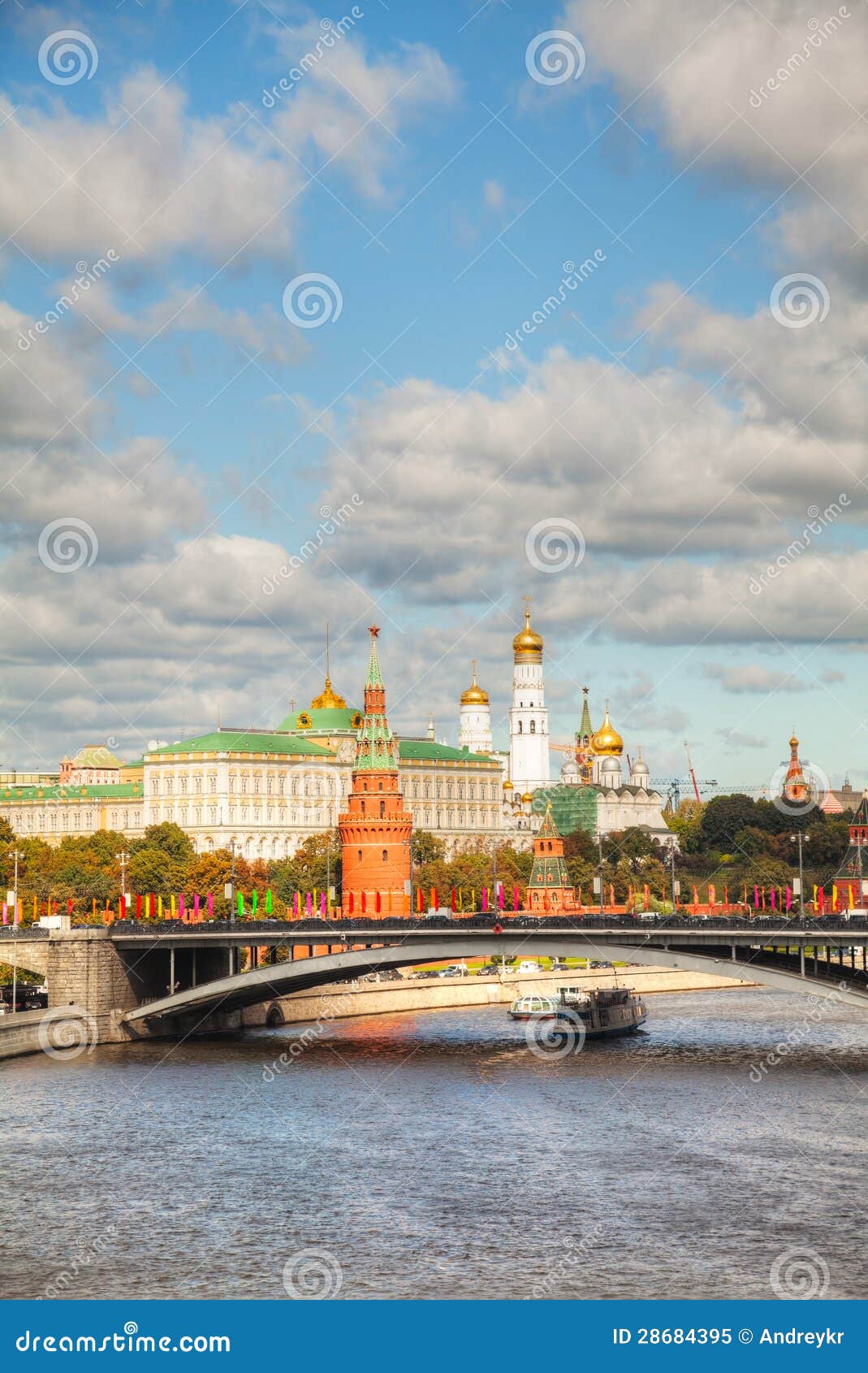 Overview of Kremlin in Moscow Stock Image - Image of square, kremlin ...