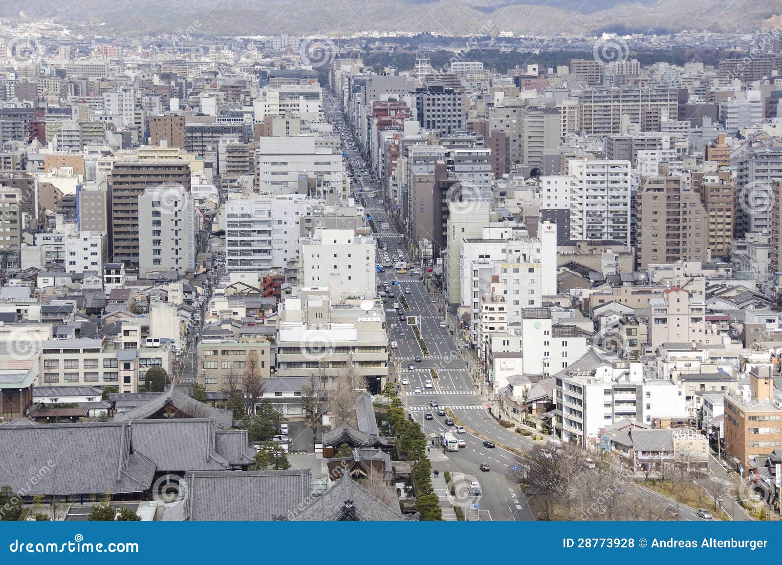 Kyoto City With Summer Season In Japan View From Kiyomizu Temple, With ...