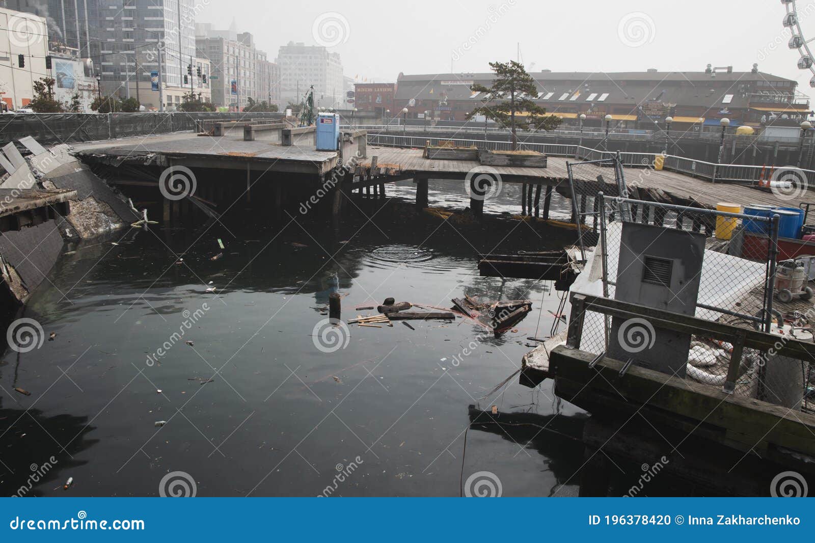 Overview of Massive Partial Collapse of Pier 58 at Elliott Bay, Seattle ...