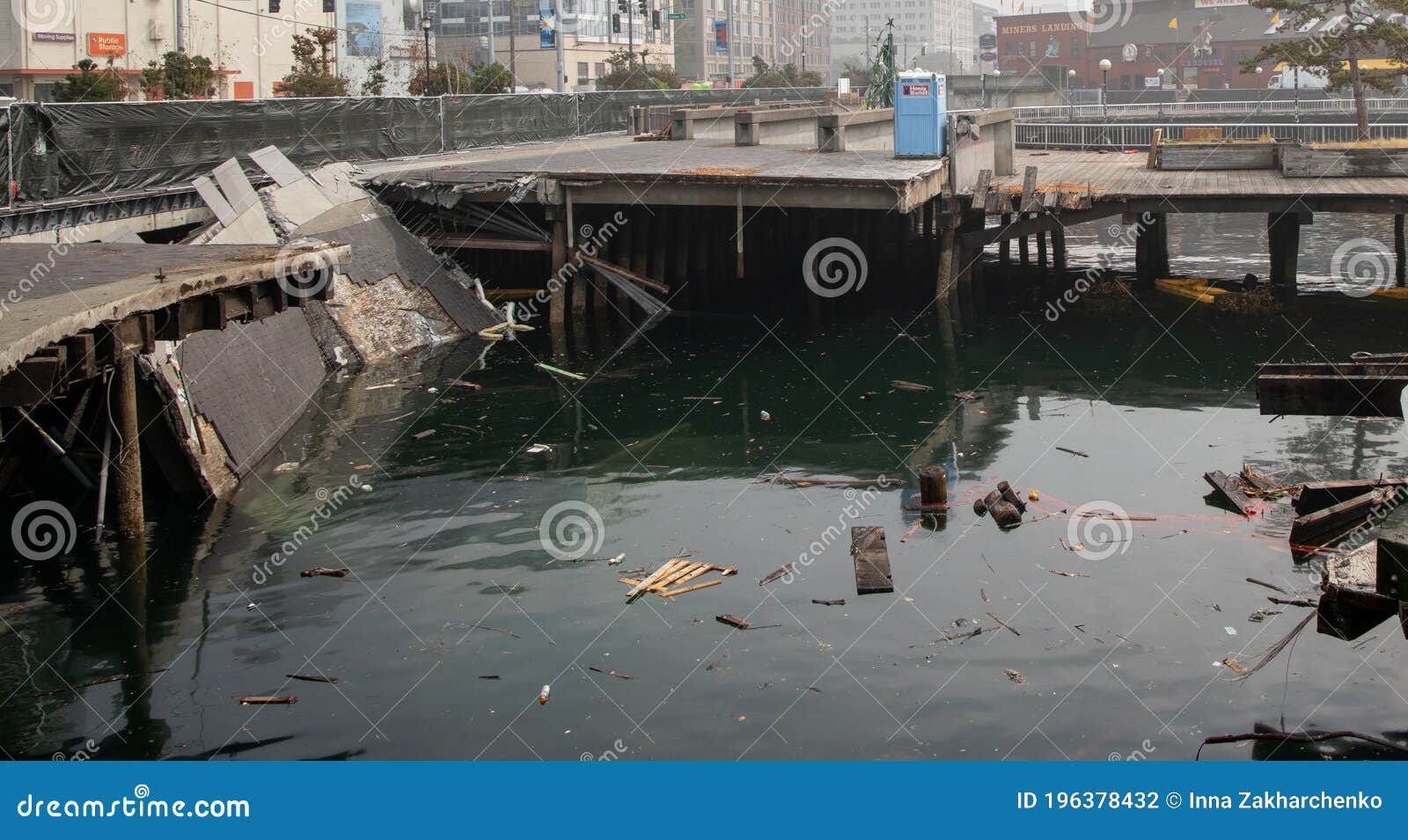 Overview of Massive Partial Collapse of Pier 58 at Elliott Bay, Seattle ...
