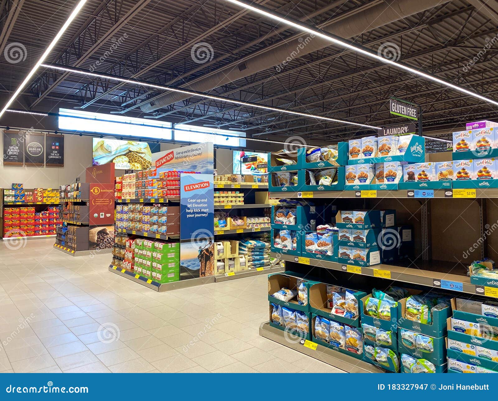 An Overview of Multiple Aisles of an Aldi Store Editorial Photography ...