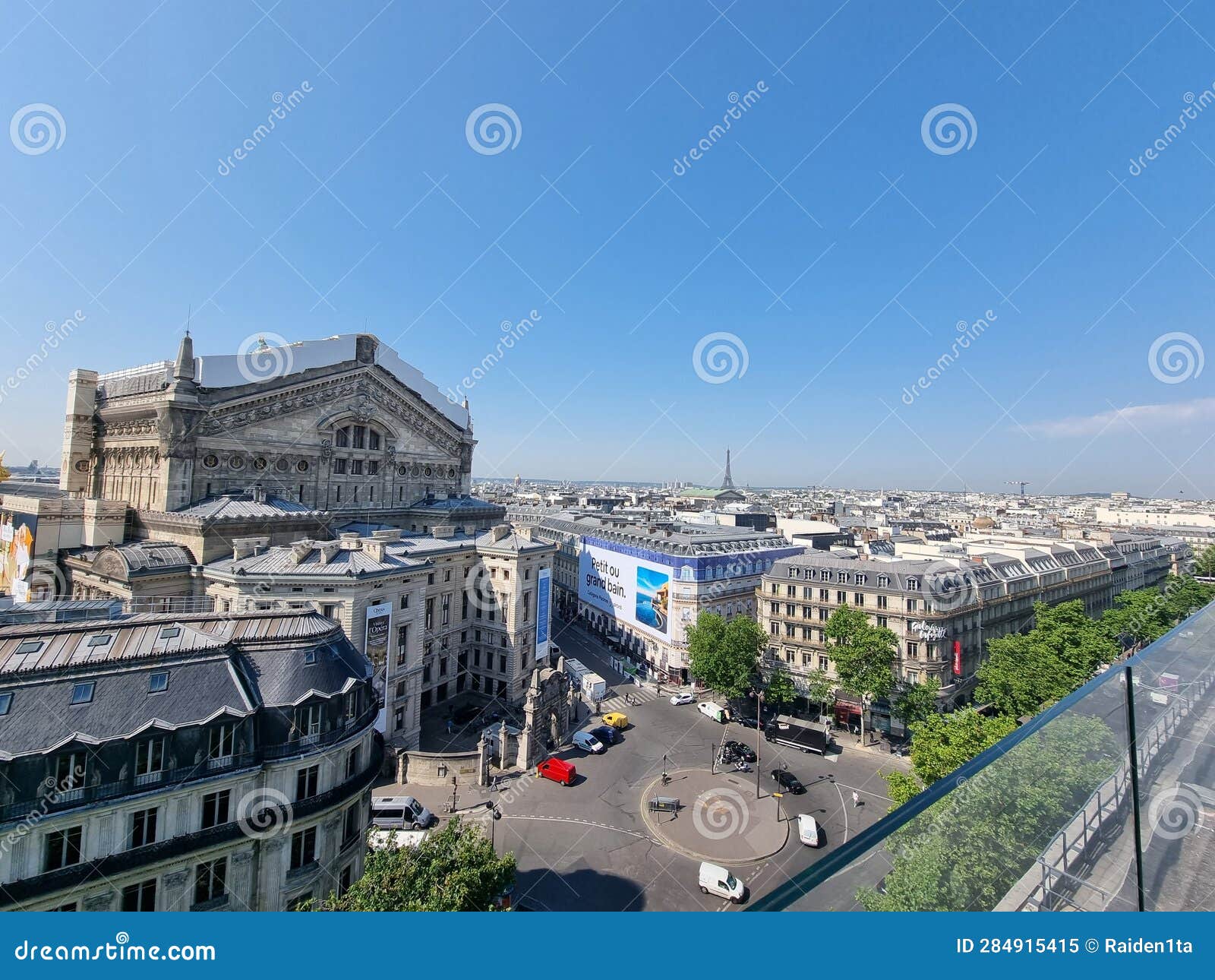 Overview of Paris from Rooftop 2 Editorial Image - Image of france ...