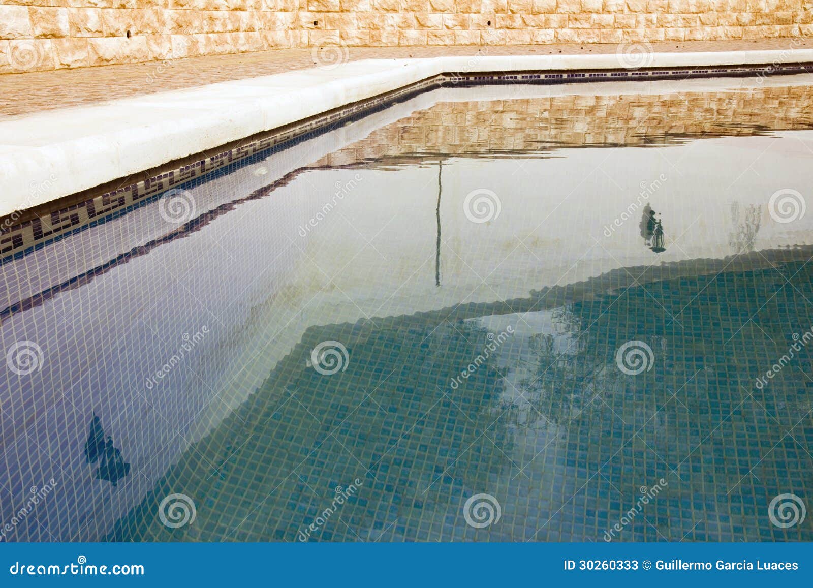 Empty pool stock image. Image of reflection, summer, empty - 30260333