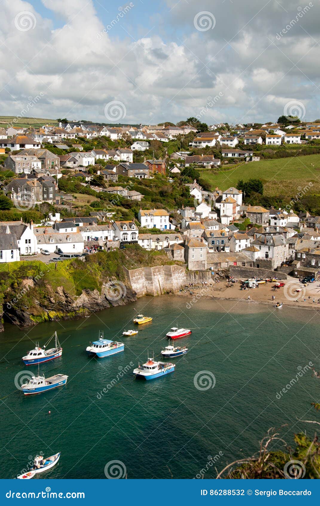 Overview in Port Isaac editorial photography. Image of isaac - 86288532
