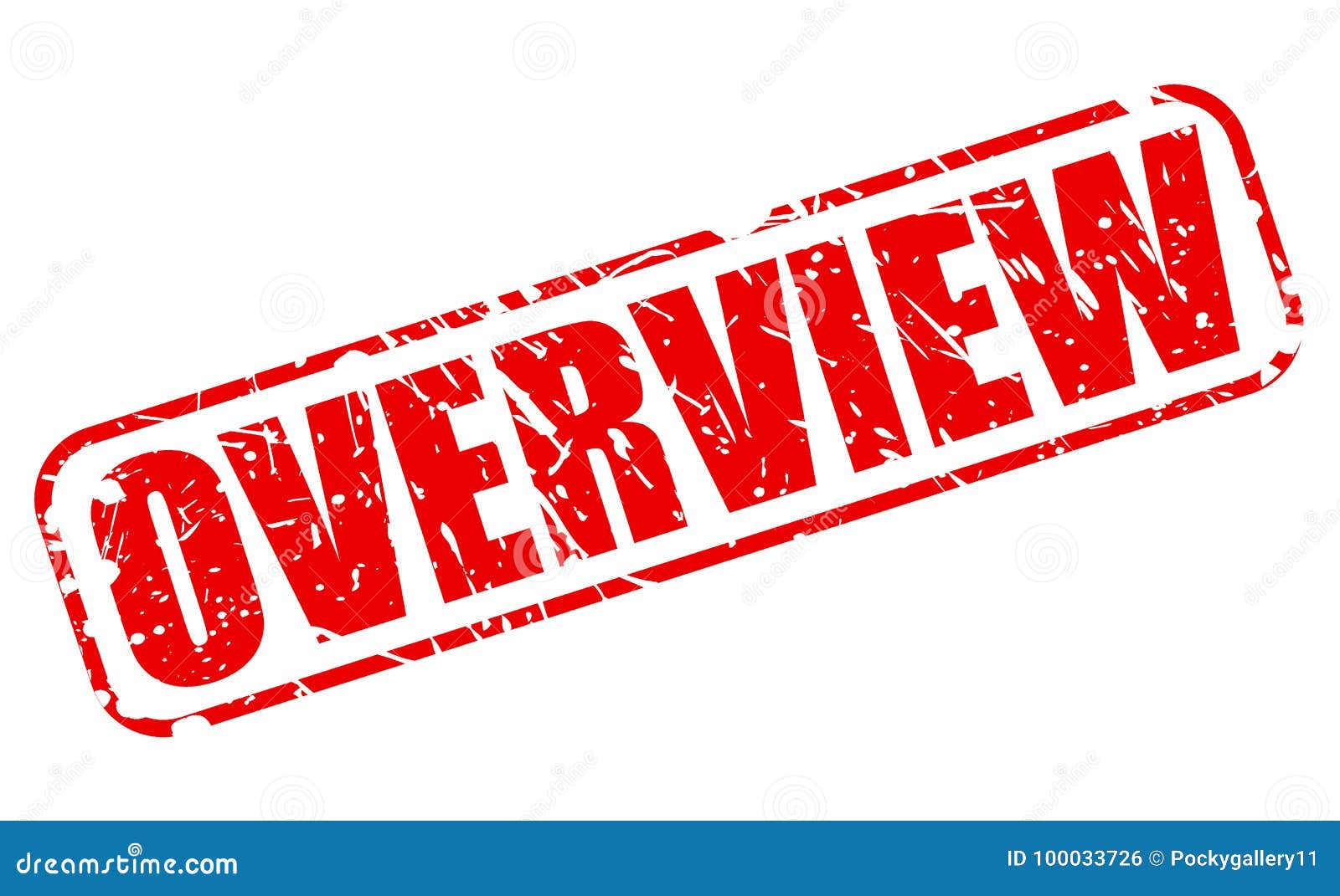 OVERVIEW red stamp text stock vector. Illustration of business - 100033726