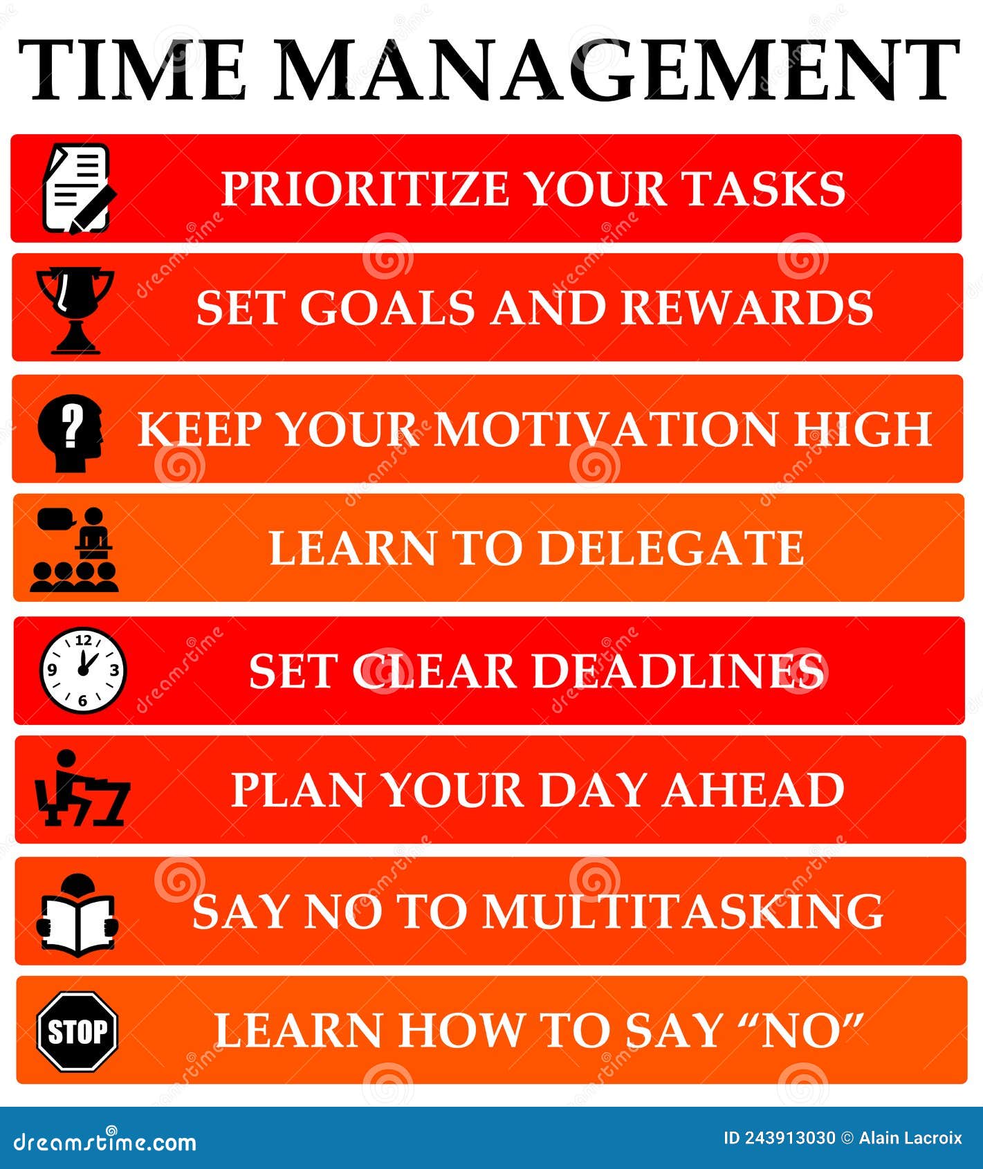 Time management stock illustration. Illustration of efficiency - 243913030