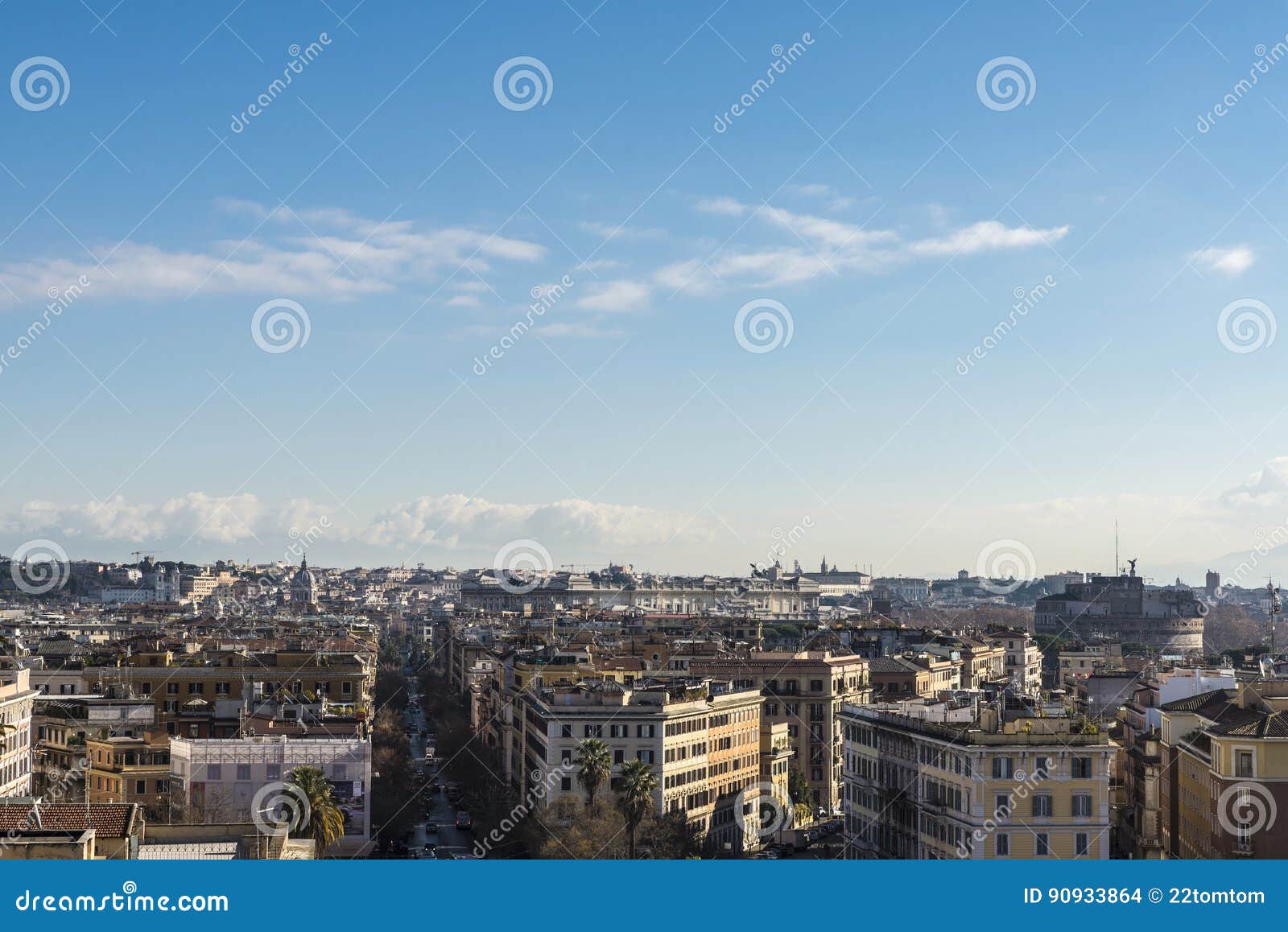 Overview of Rome, Italy editorial stock image. Image of overview - 90933864