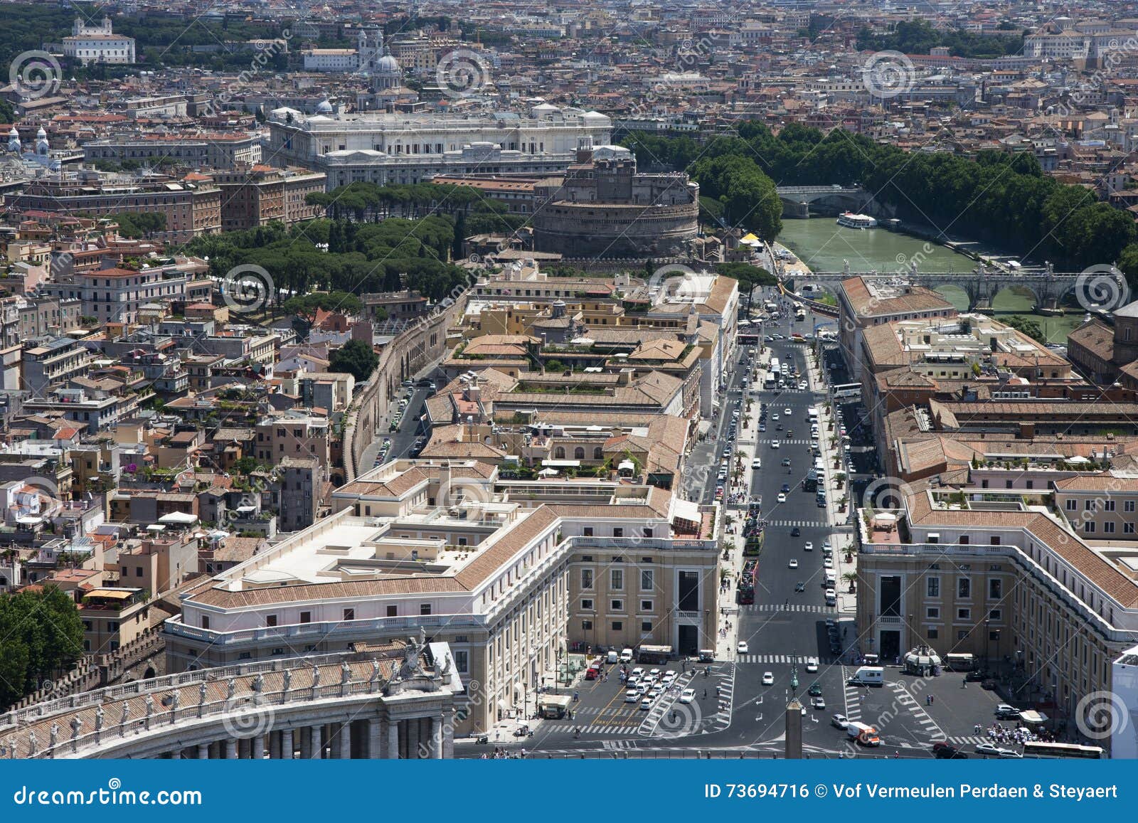 Overview of Rome editorial photo. Image of rome, center - 73694716