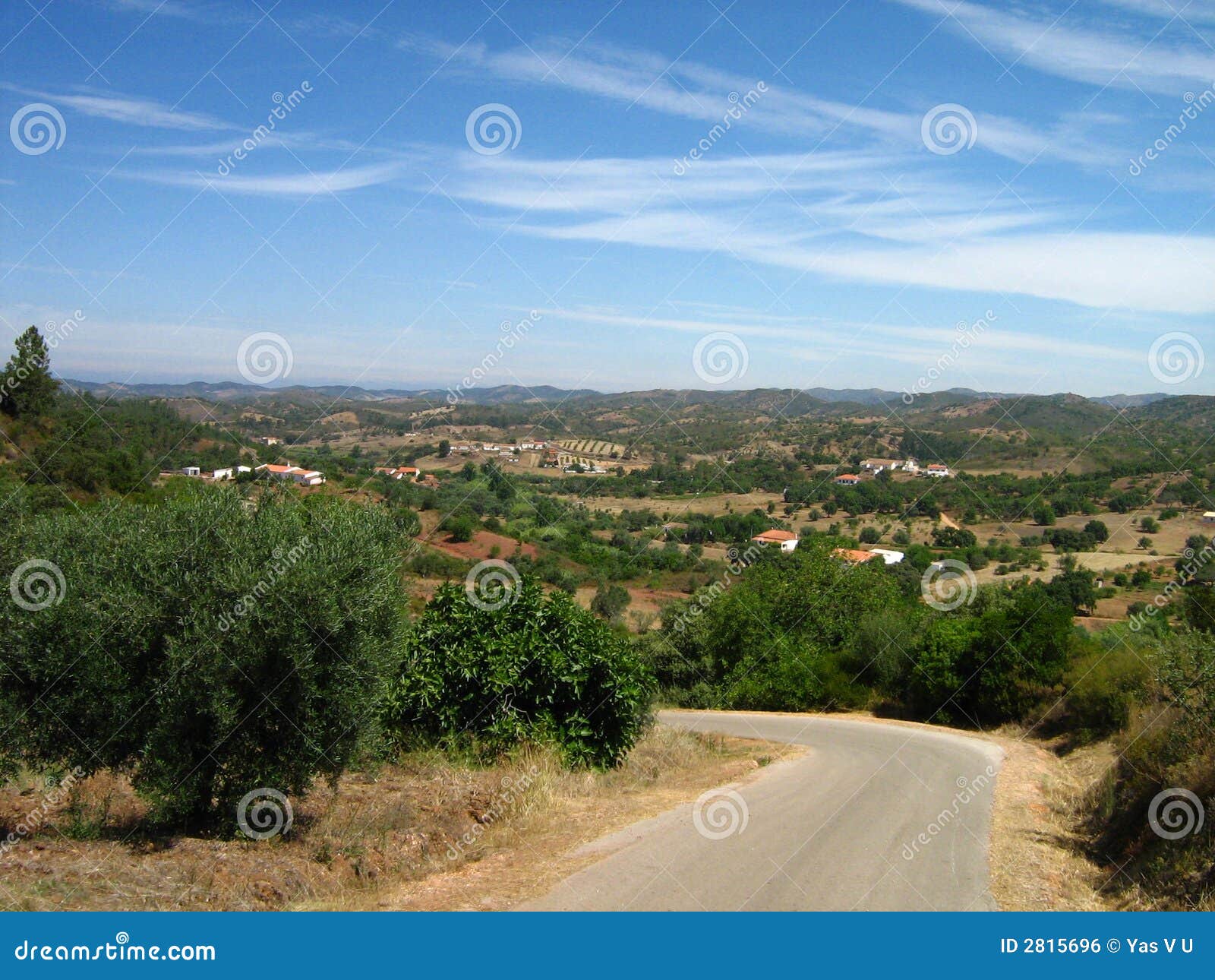 Overview Scenic Nature Algarve Stock Photo - Image of growth ...