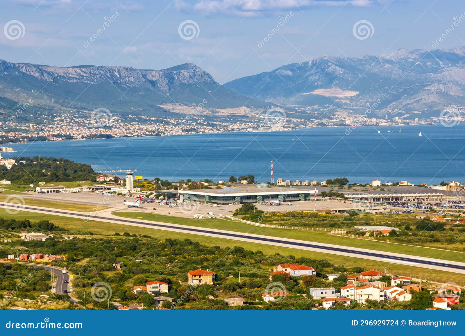 Overview of Split Airport with Terminal in Croatia Editorial Stock ...